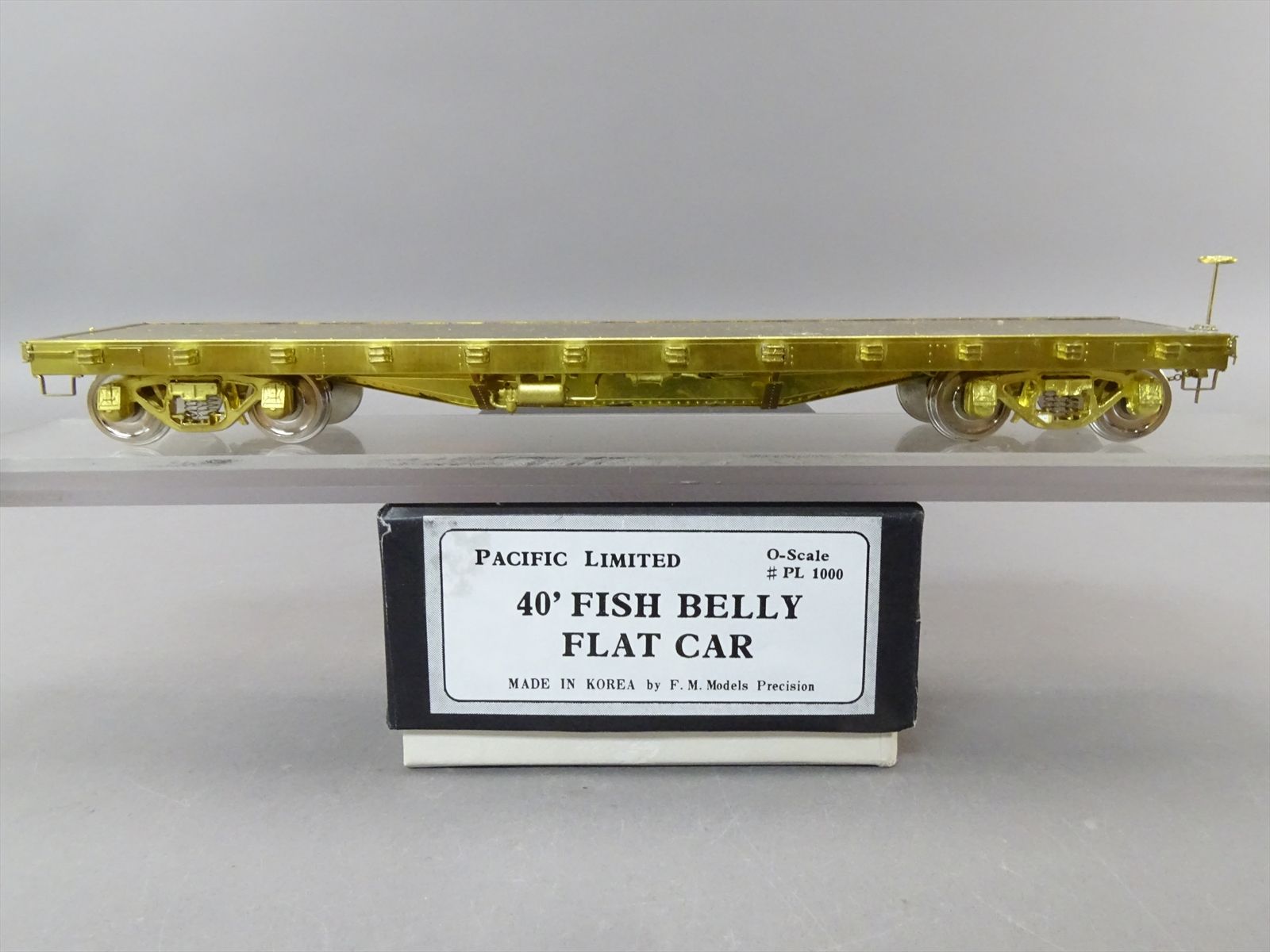 O Brass Model - PL Pacific Limited PL-1000 40' Fish Belly Flat Car ...