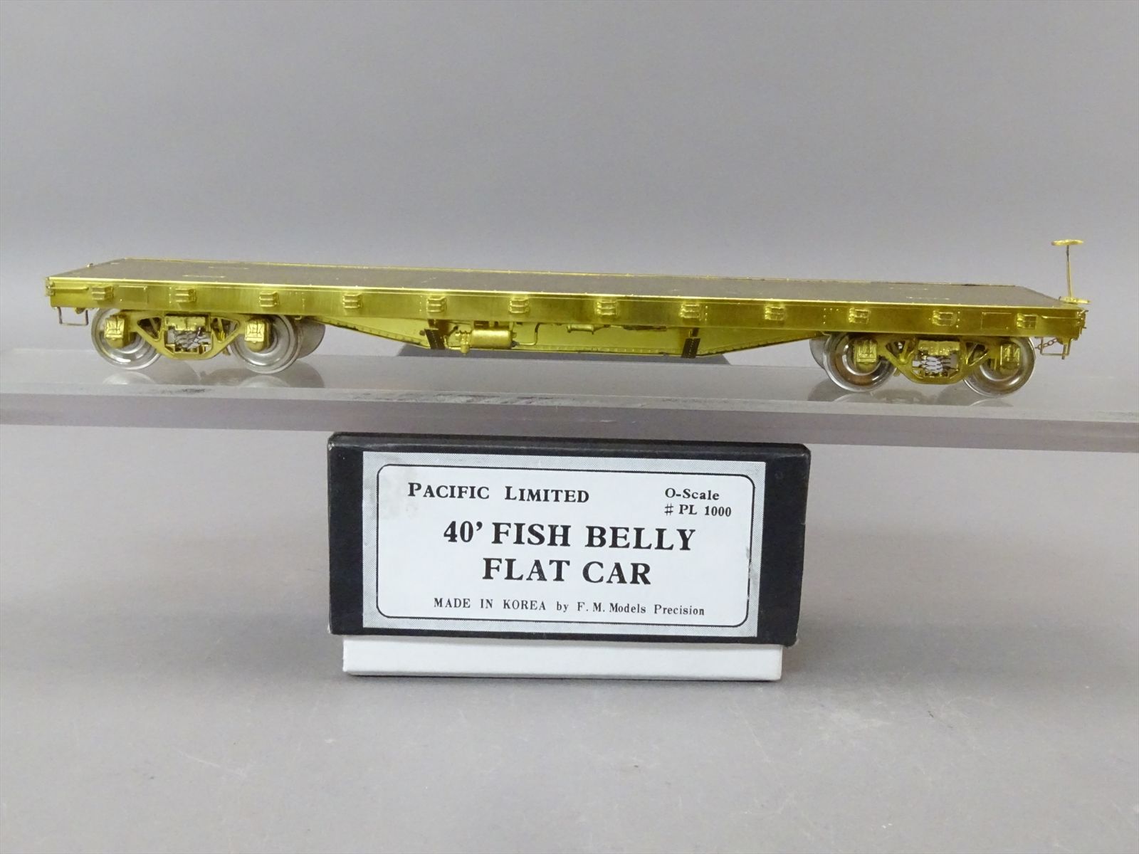 O Brass Model - PL Pacific Limited PL-1000 40' Fish Belly Flat Car ...
