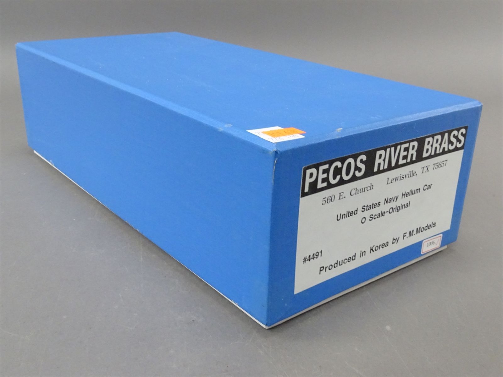 O Brass Model - Pecos River PRB 4491 US Navy USNX Helium Car #1006 - F ...