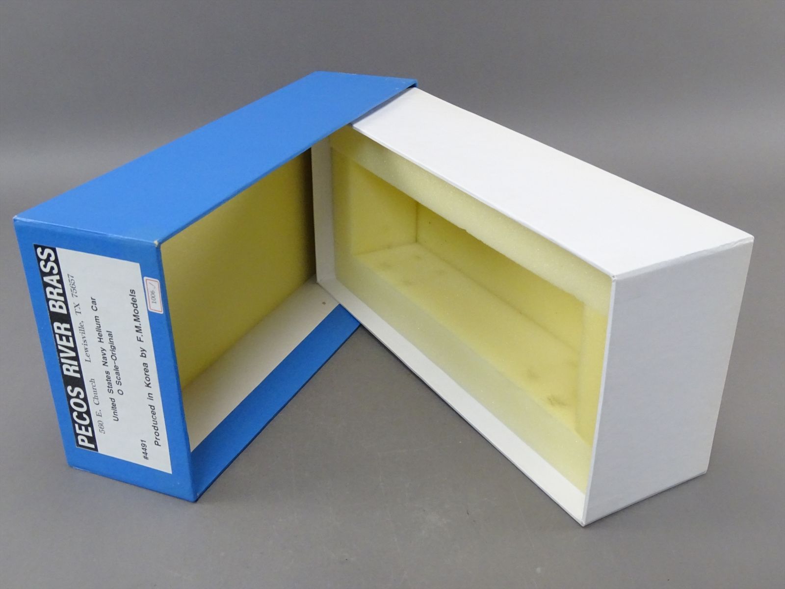 O Brass Model - Pecos River PRB 4491 US Navy USNX Helium Car #1006 - F ...