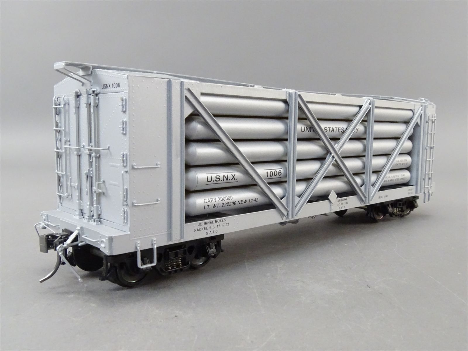 O Brass Model - Pecos River PRB 4491 US Navy USNX Helium Car #1006 - F ...