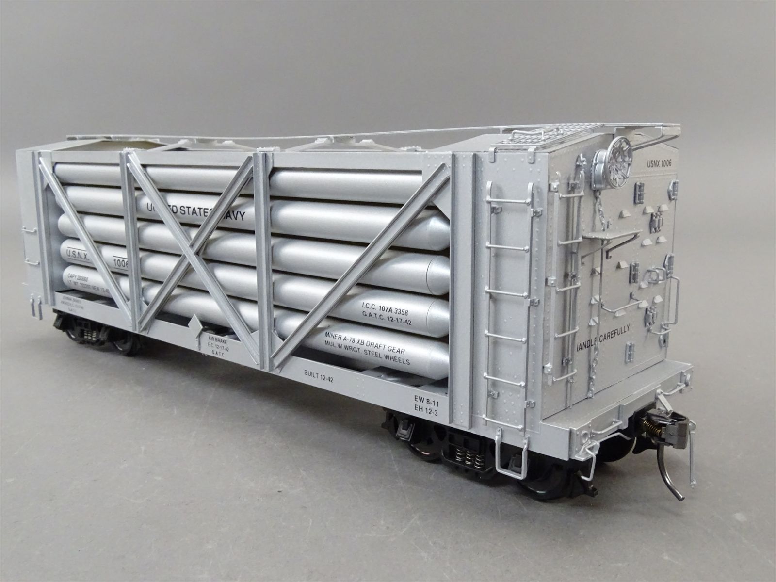 O Brass Model - Pecos River PRB 4491 US Navy USNX Helium Car #1006 - F ...