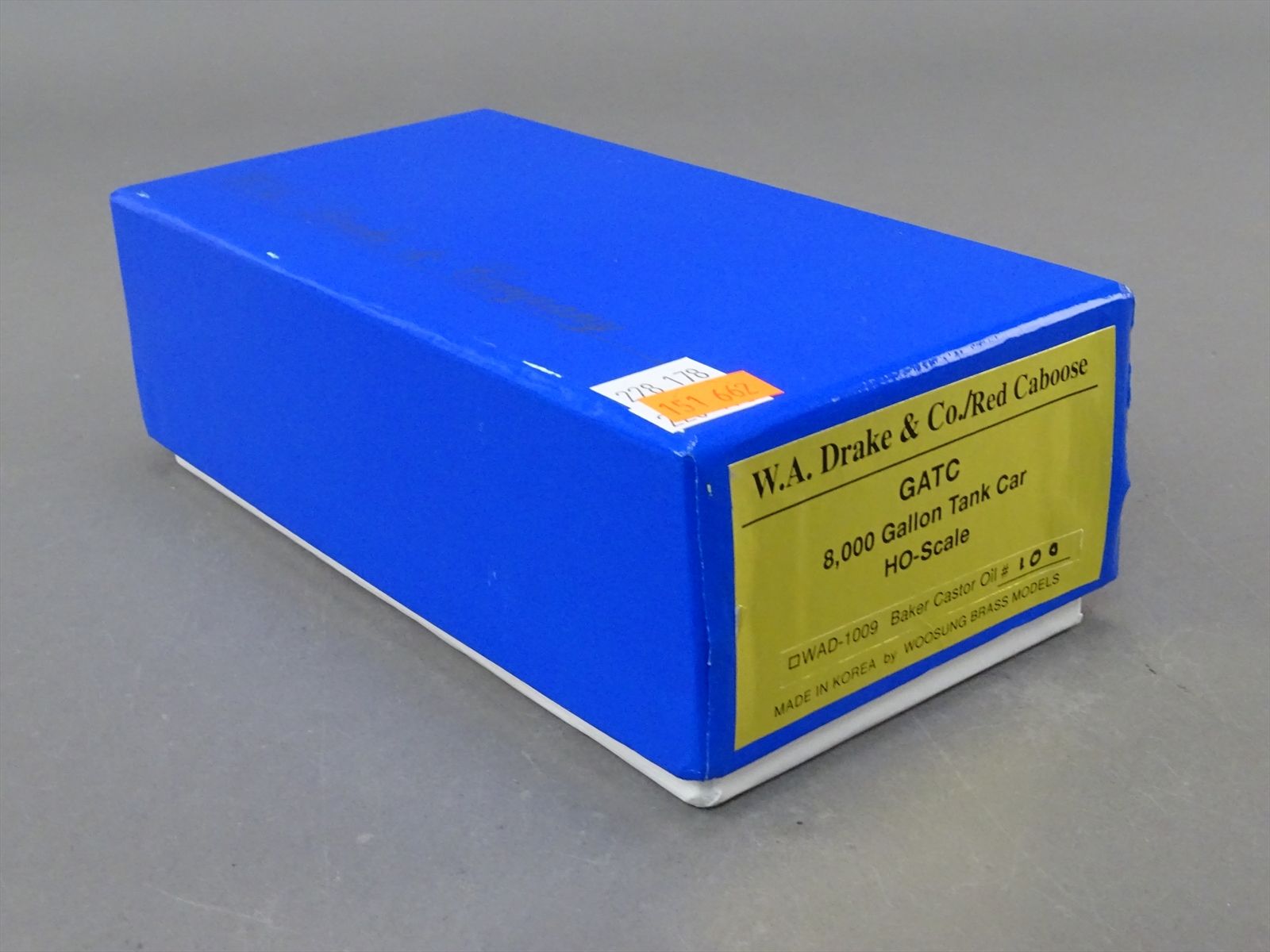 HO Brass Model - WAD Drake WAD-1009 GATC Baker Castor Oil Co. 8,000 ...