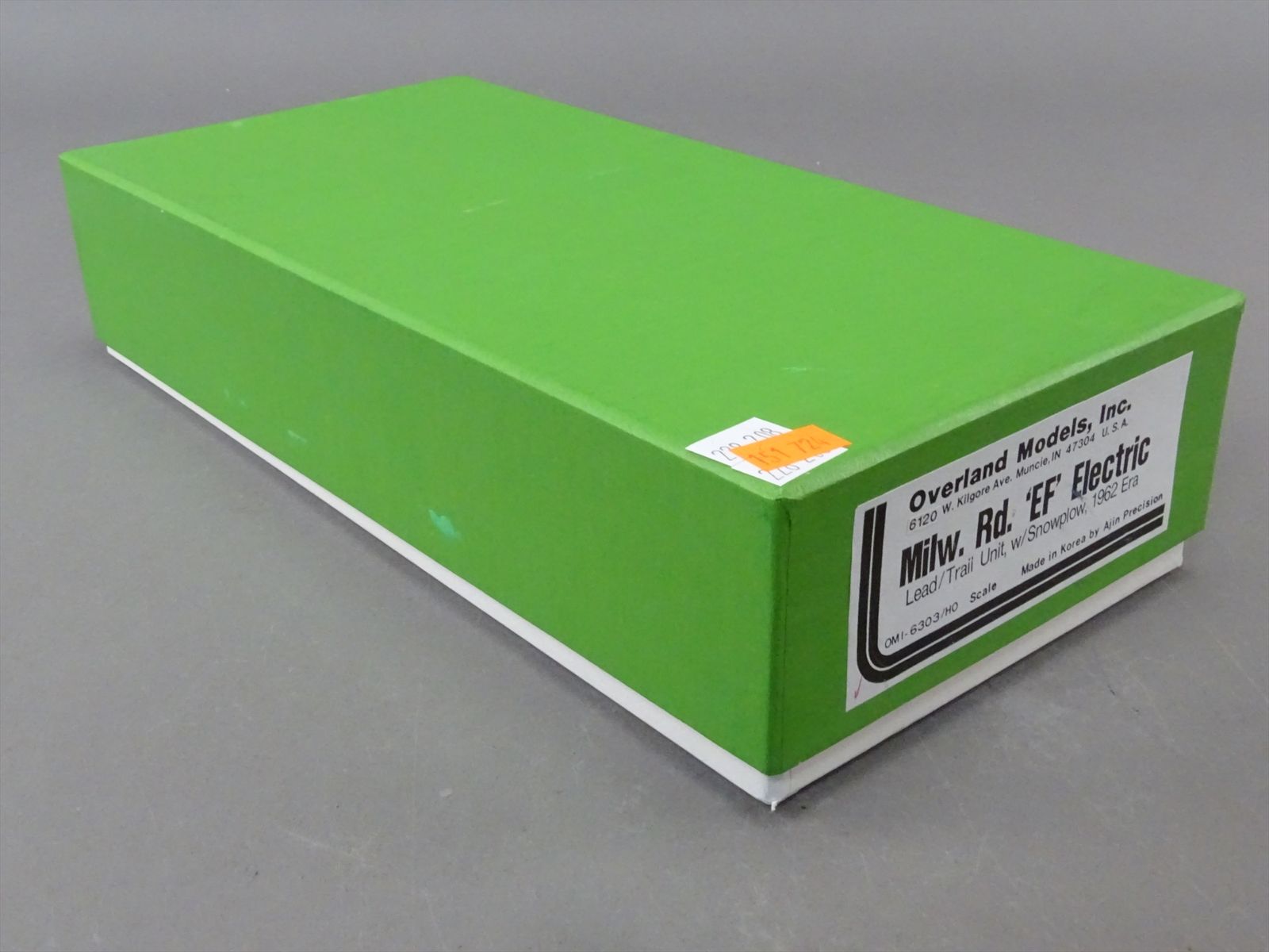 HO Brass Model - OMI 6303 Milwaukee Road EF Electric Lead / Trail Unit w/ Snowplow Boxcab 1962 ...