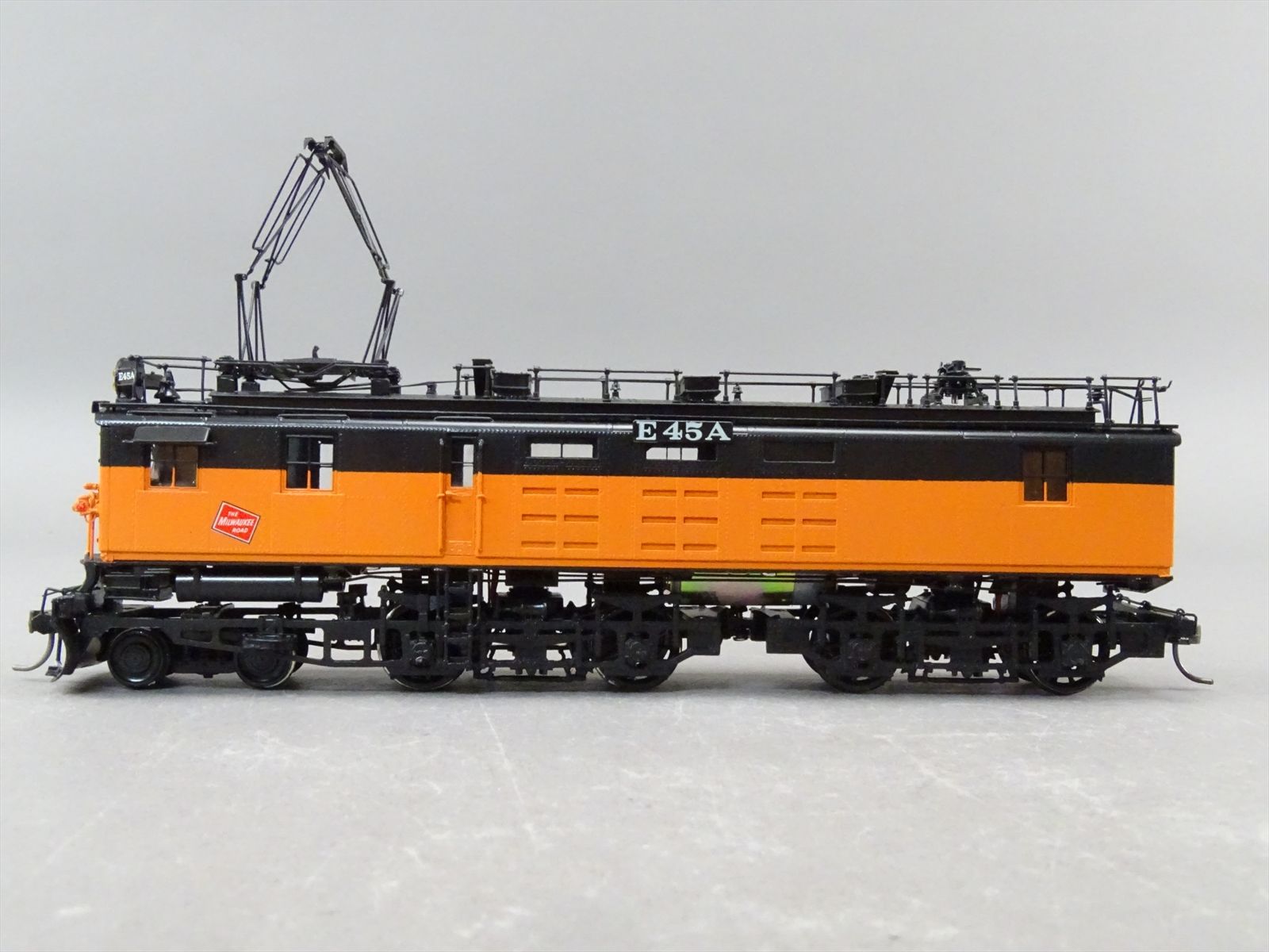 HO Brass Model - OMI 6303 Milwaukee Road EF Electric Lead / Trail Unit w/ Snowplow Boxcab 1962 ...
