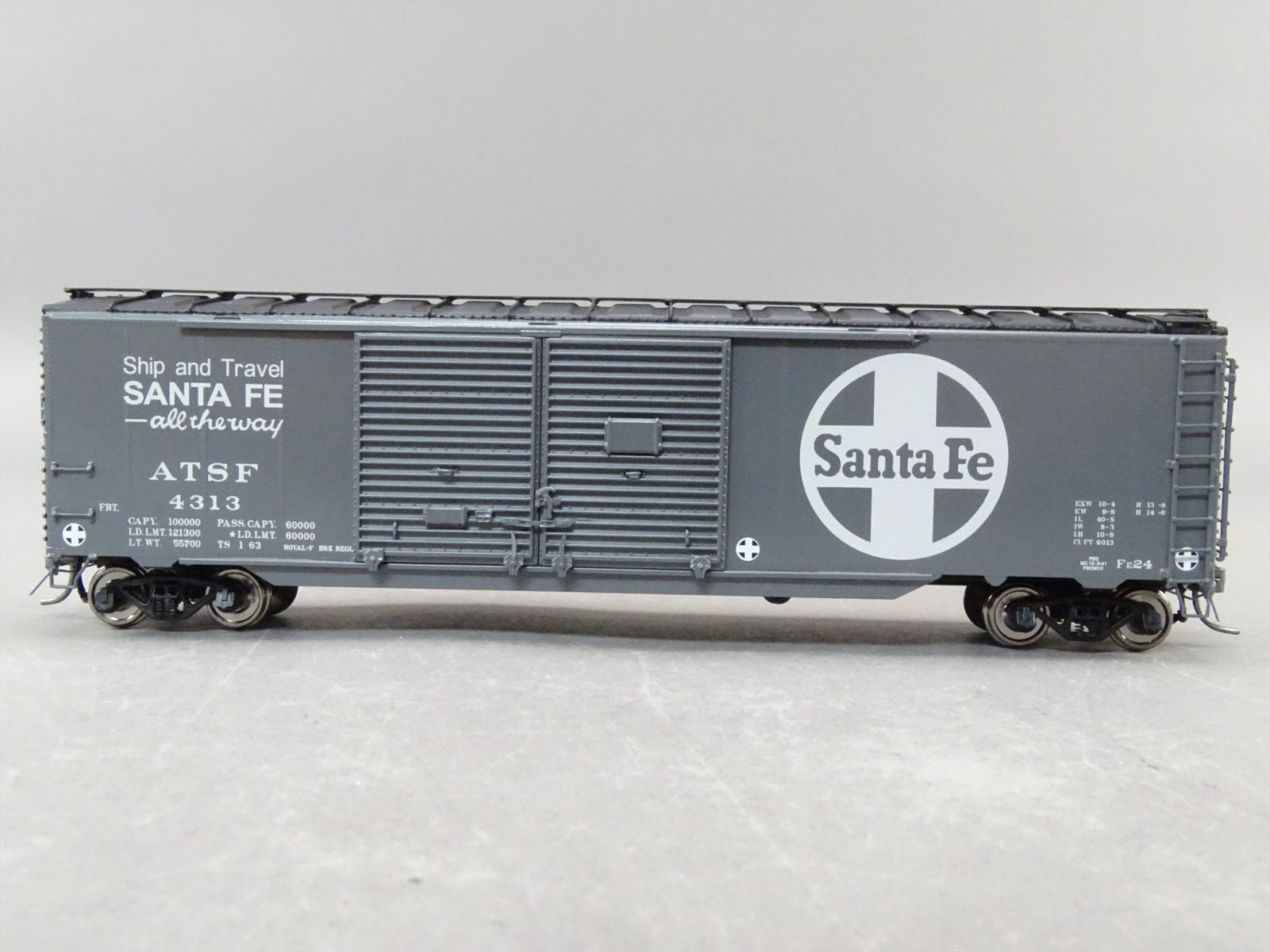 HO Brass Model - TCY 0441.1 AT&SF Santa Fe Express Boxcar Box Car ...