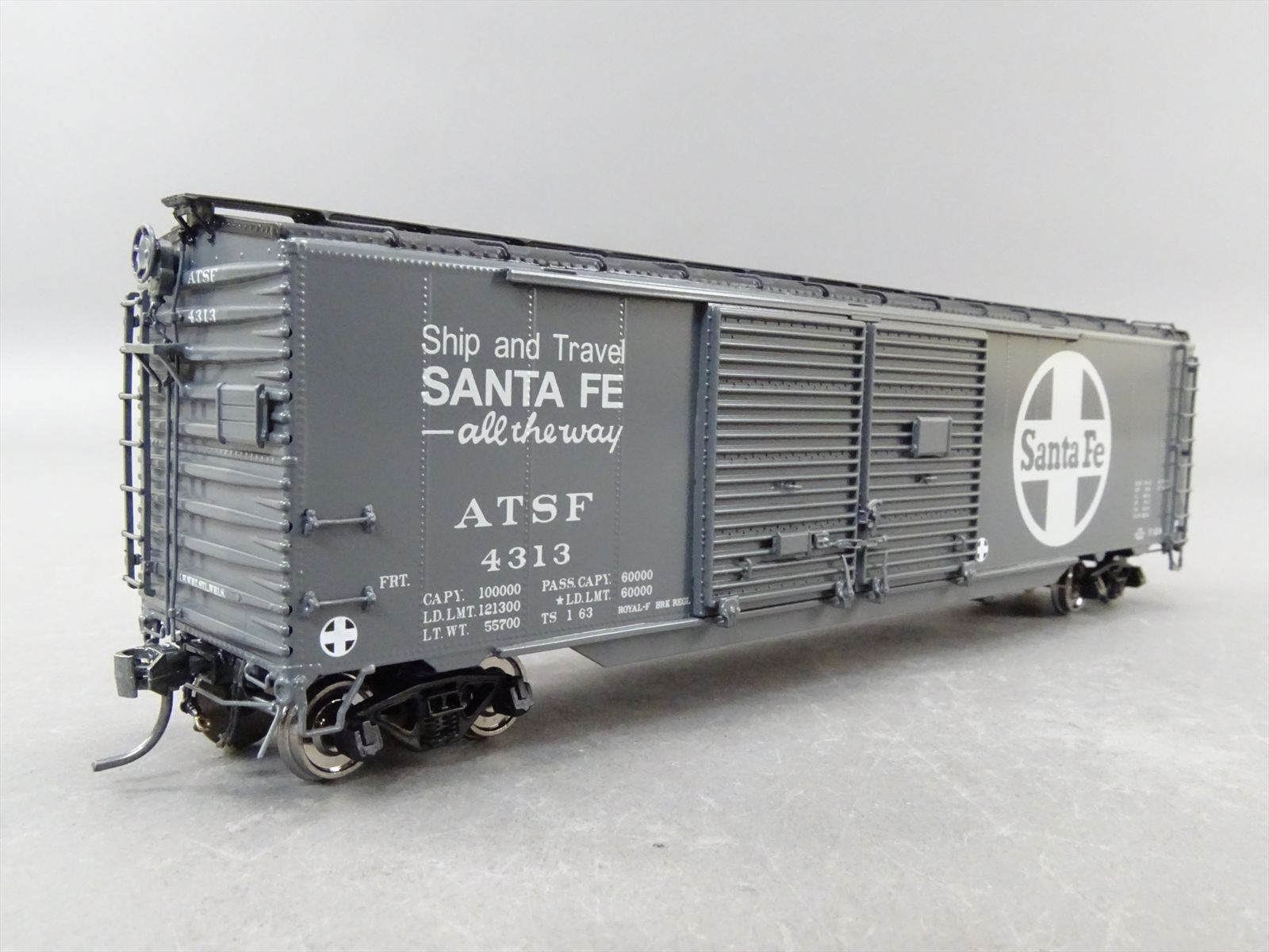HO Brass Model - TCY 0441.1 AT&SF Santa Fe Express Boxcar Box Car ...