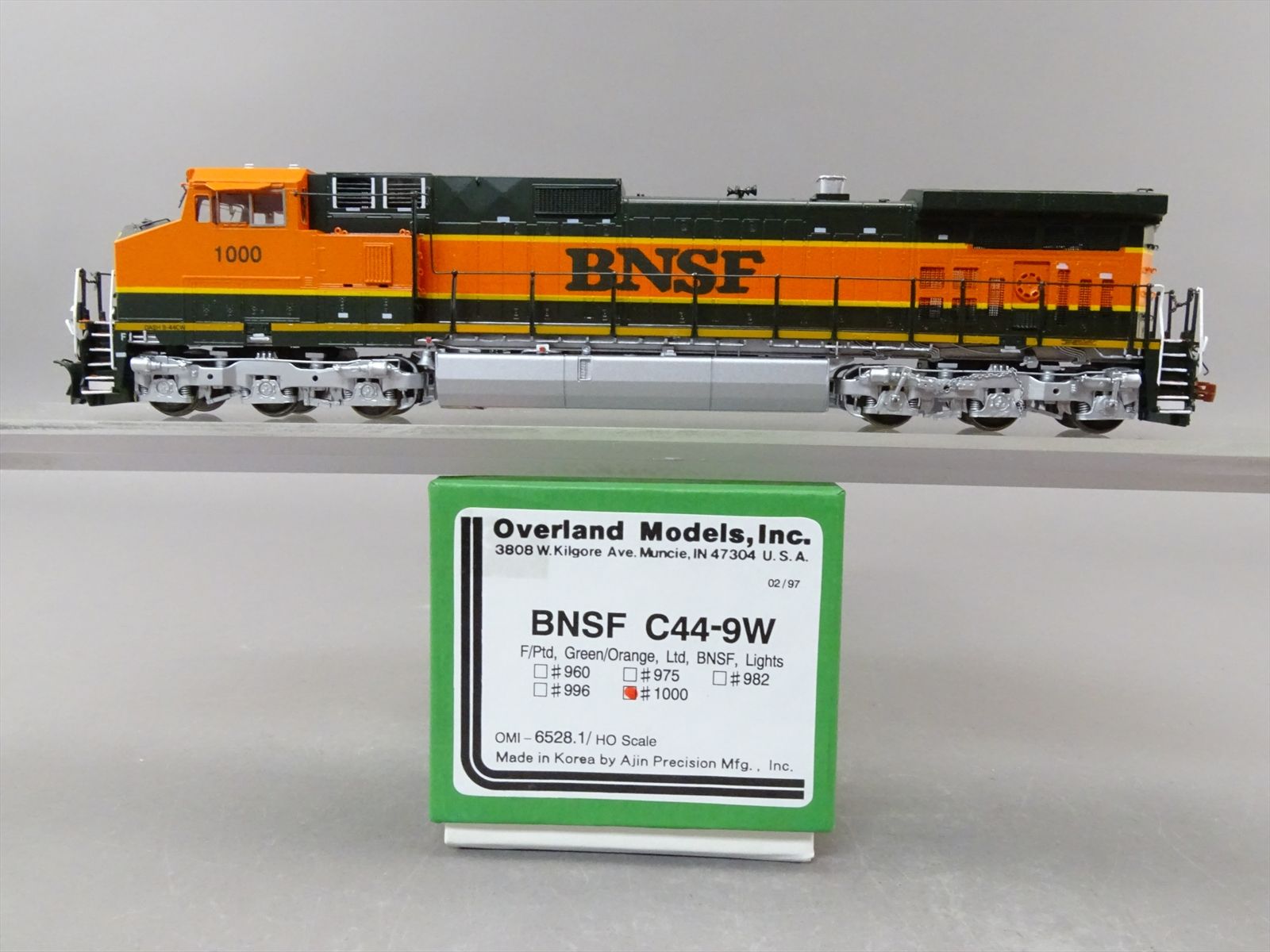 HO Brass Model - OMI 6528.1 BNSF Burlington Northern Santa Fe Dash C44-9W #1000 - F/P - 1997 Run ...