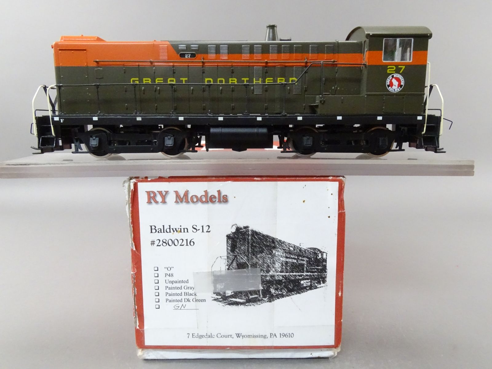 Proto 48 Brass Model - RYM 2800216 Rich Yoder GN Great Northern Baldwin ...