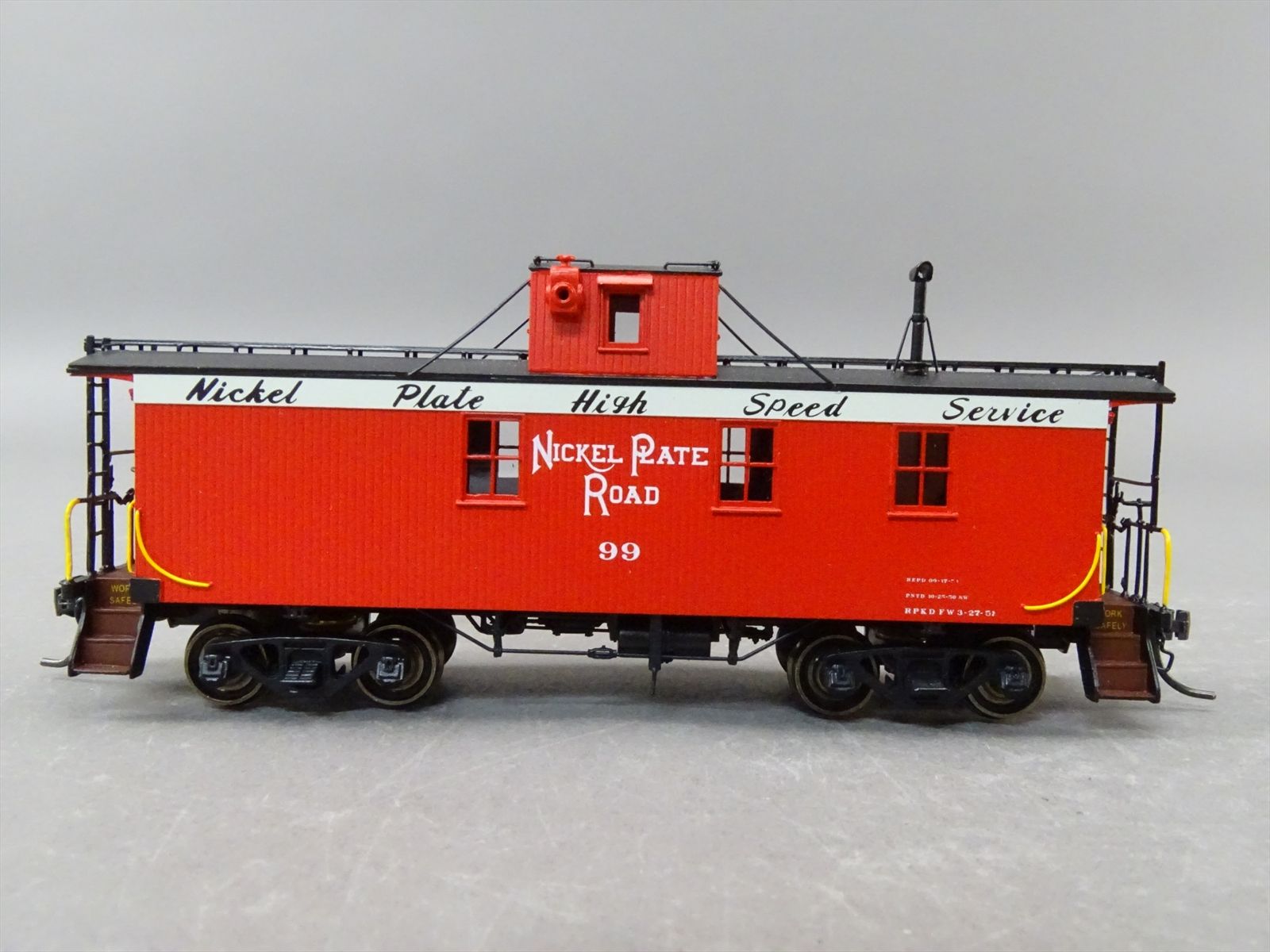 HO Brass Model - DP 4501B NKP Nickel Plate Center Cupola 30' Wood ...