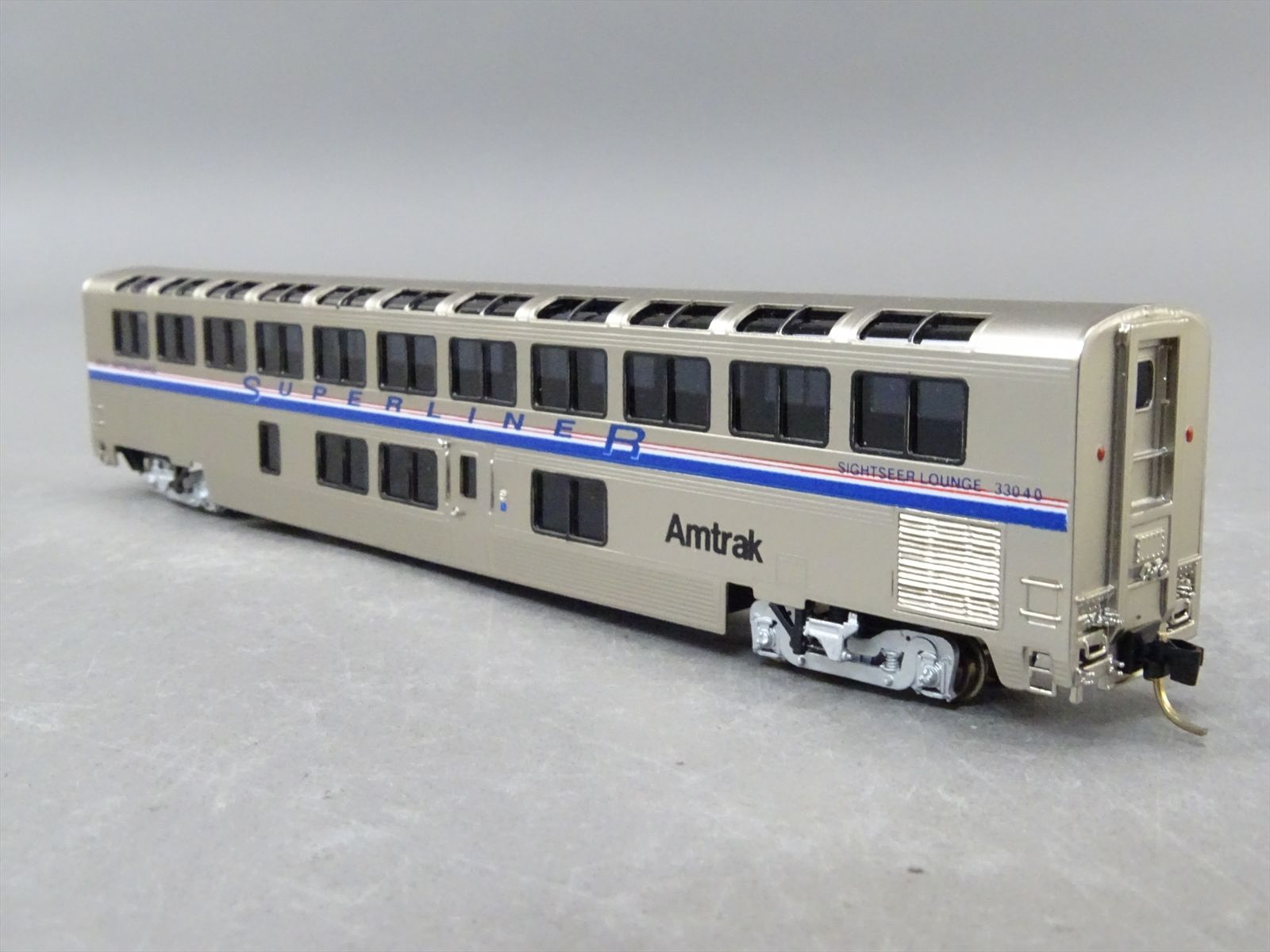 N Brass Model - OMI 2852.1 Amtrak Sightseer Lounge #33040 - F/P - 1998 Run - Ajin