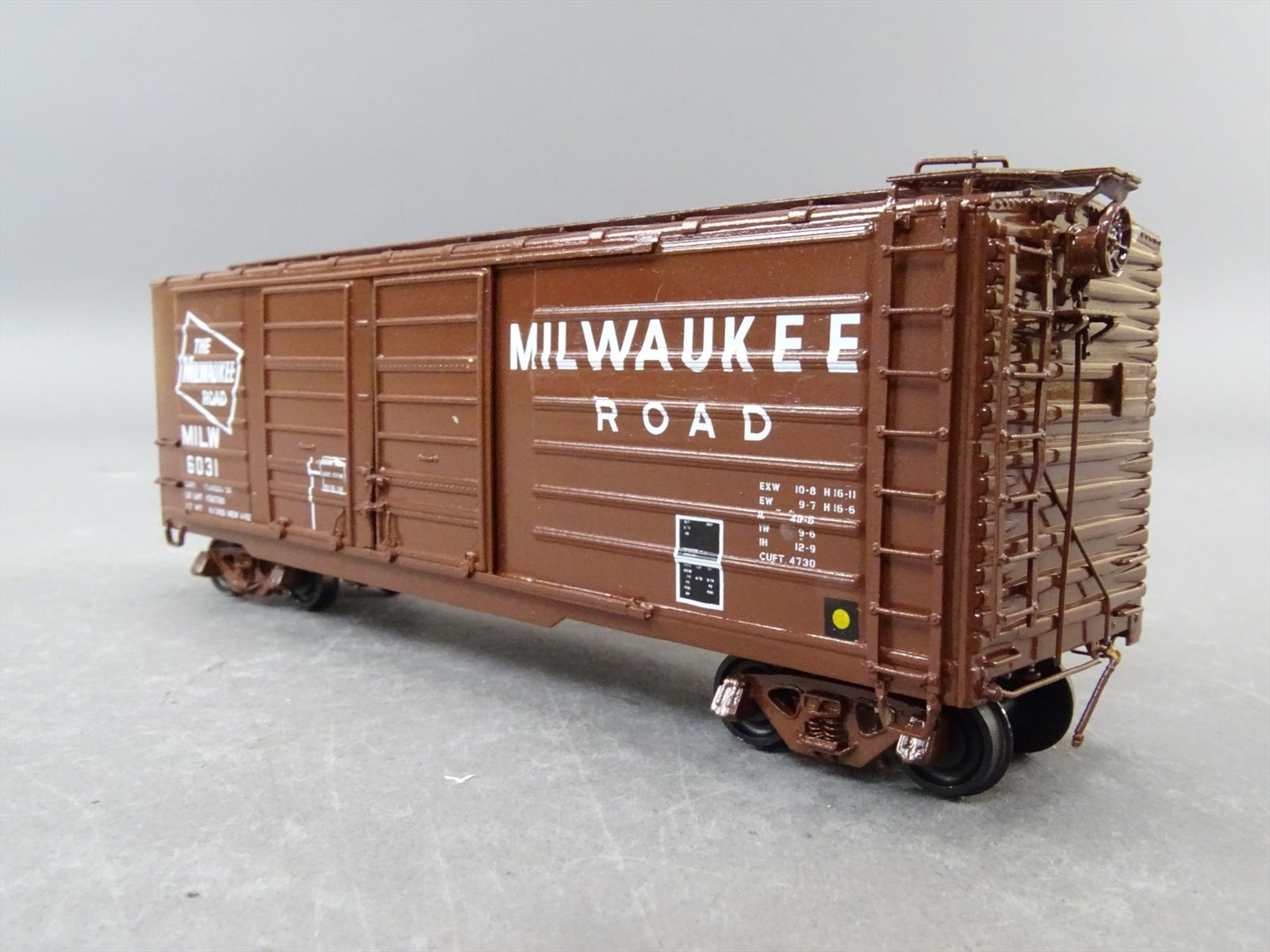 HO Brass Model - NJCB NJI 602B Milwaukee Ribbed Boxcar 40' Double Door ...