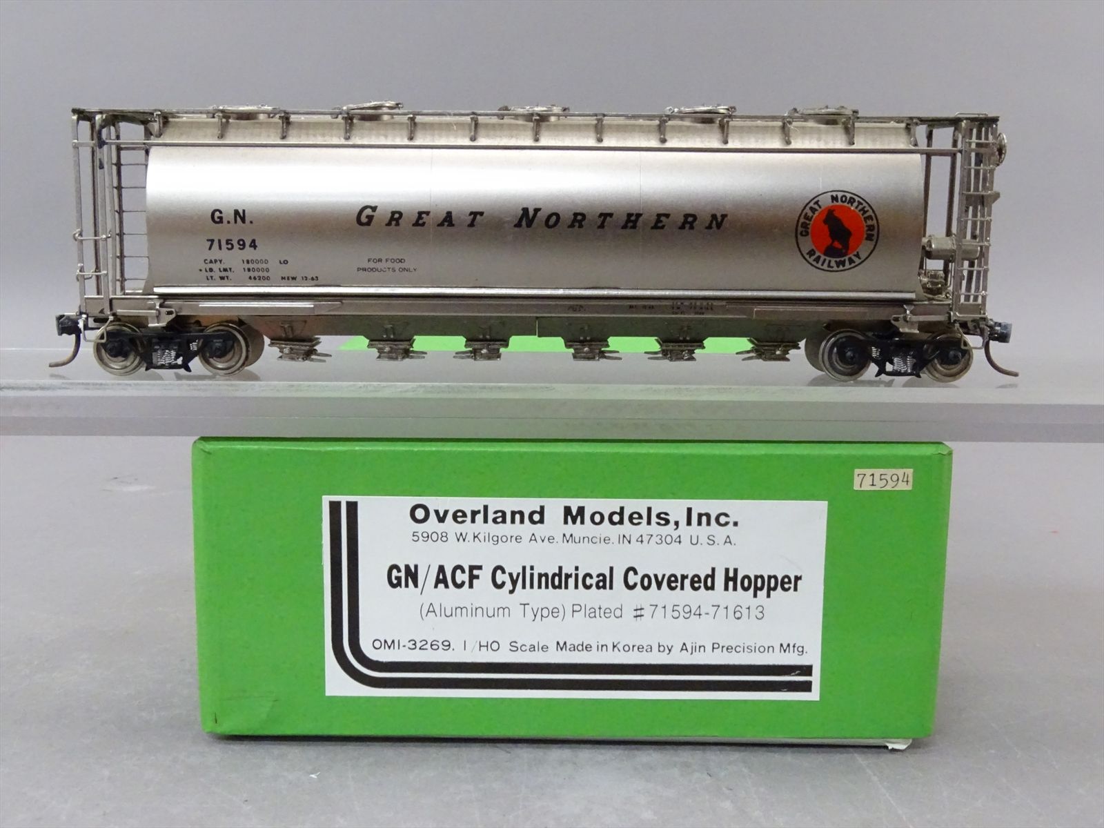 HO Brass Model - OMI 3269.1 GN Great Northern ACF Cylindrical Covered ...