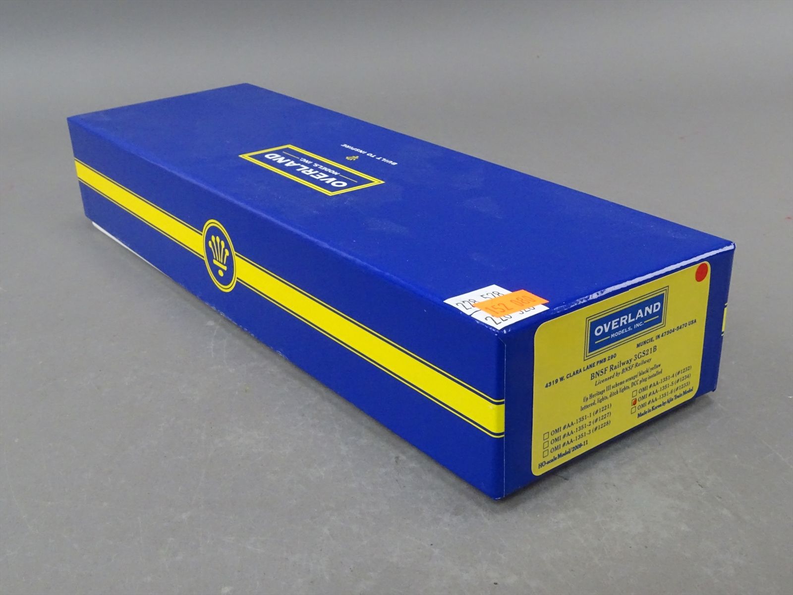 HO Brass Model - OMI AA-1351-5 BNSF Burlington Northern Santa Fe 3GS21B ...