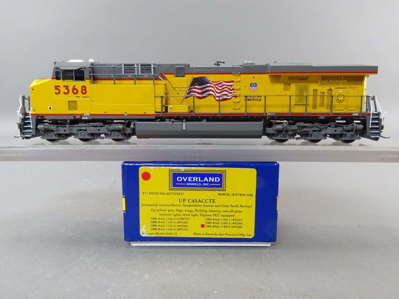 HO Brass Model - OMI AA-1160-5 UP Union Pacific GEVO C45ACCTE #5368 - F ...
