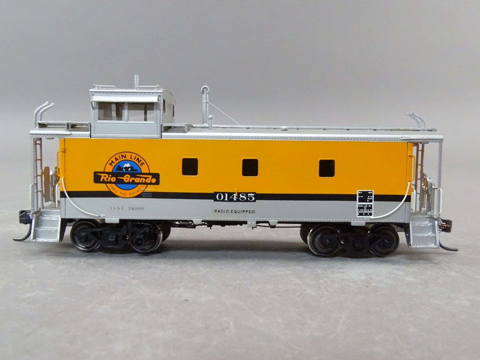 HO Brass Model - OMI 1184 D&RGW Rio Grande Steel Caboose #01485 Welded ...