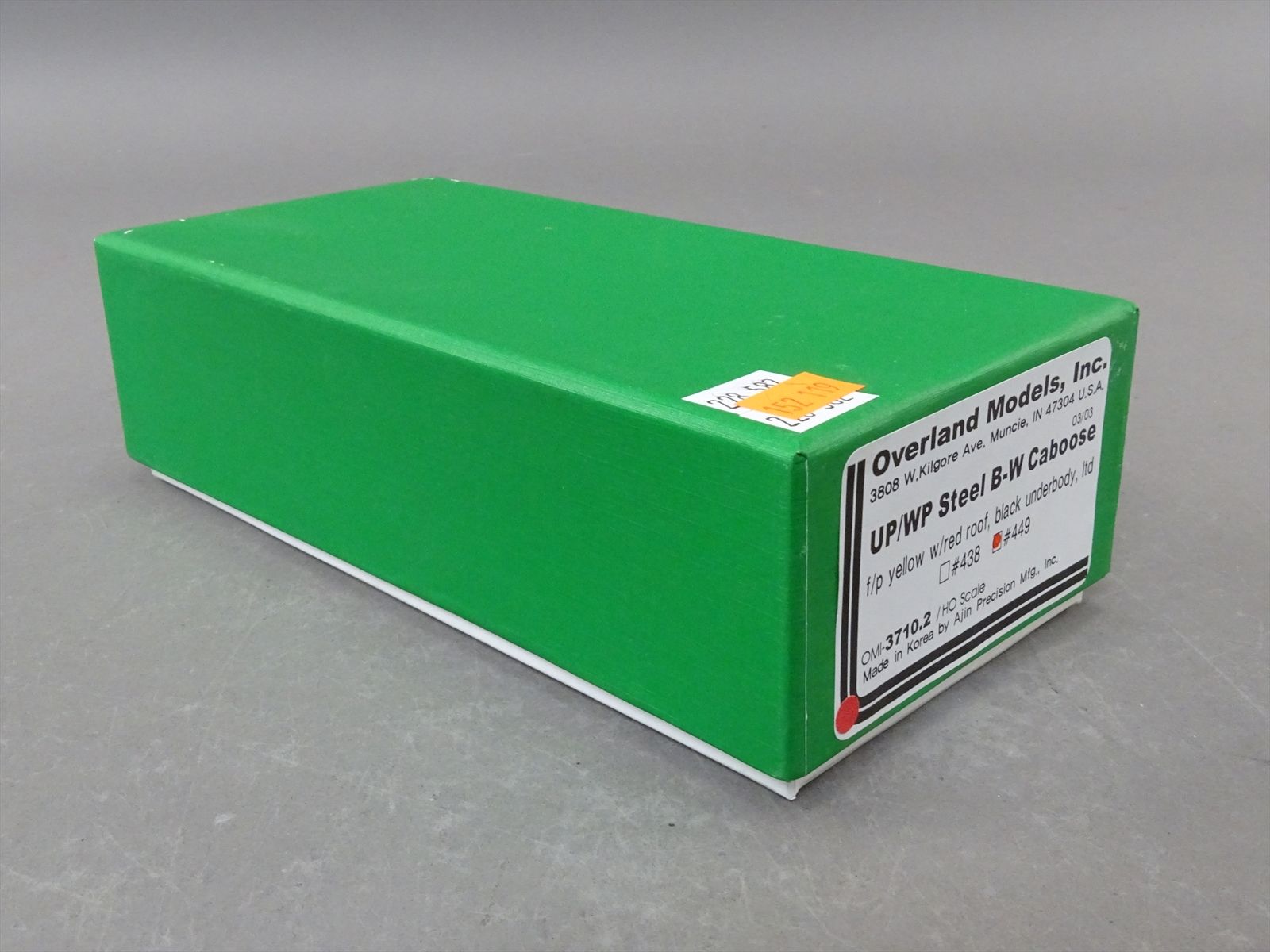 HO Brass Model - OMI 3710.2 UP / WP Union Western Pacific Steel B-W Bay ...