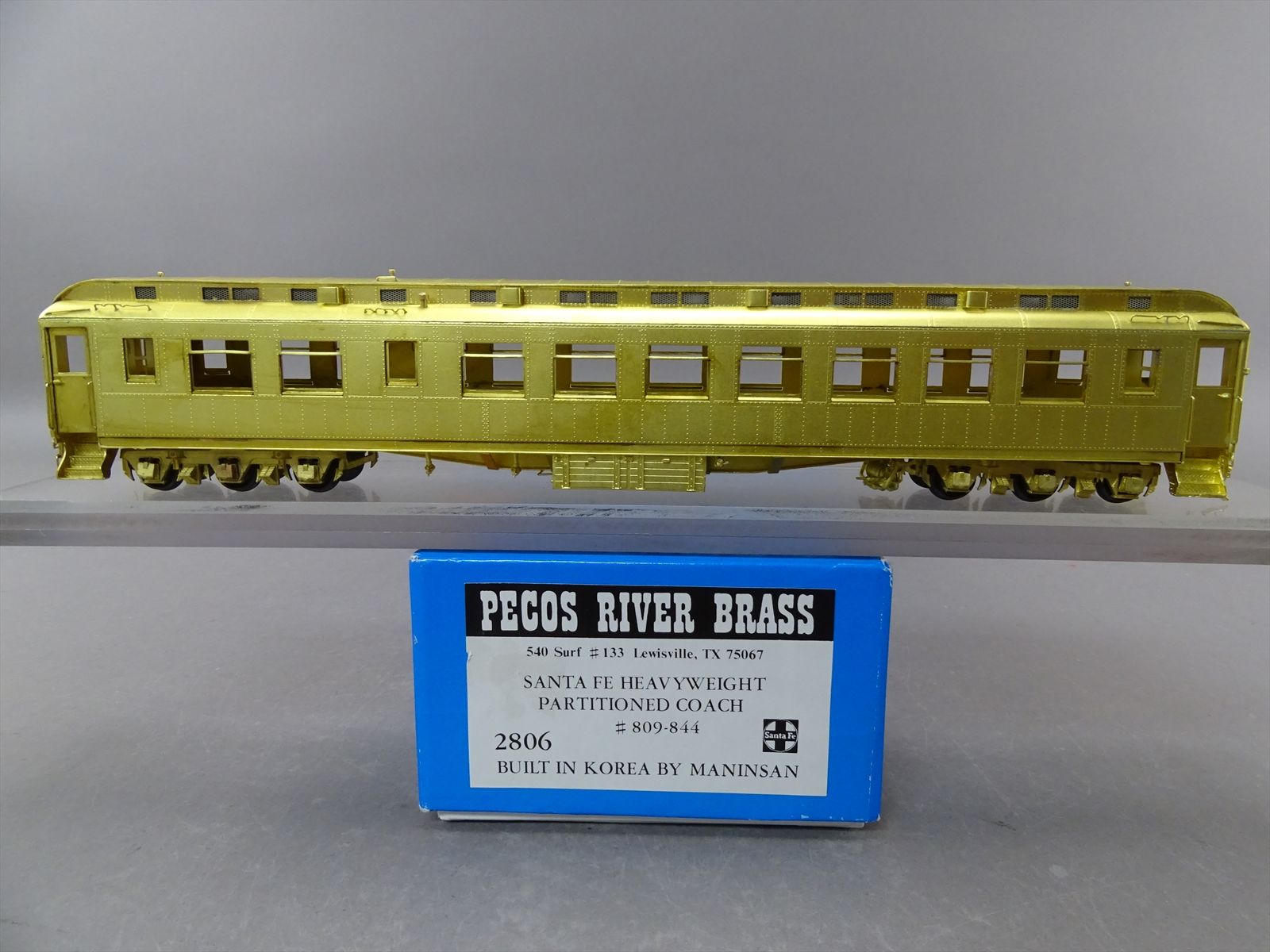 HO Brass Model - PRB Pecos River 2806 AT&SF Santa Fe HW Paritioned ...