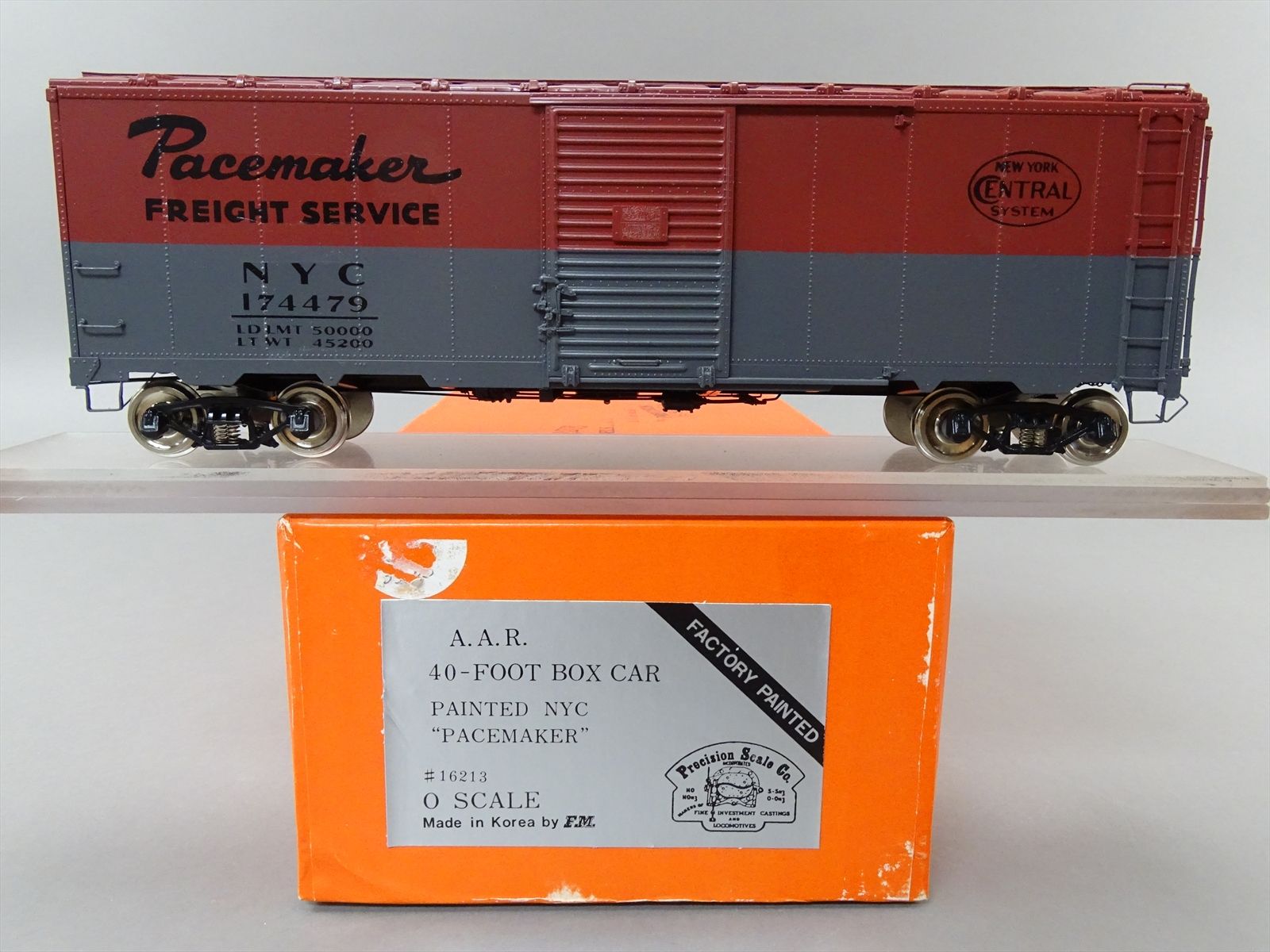 O Brass Model - PSC 16213 NYC New York Central AAR 40' Boxcar Pacemaker ...