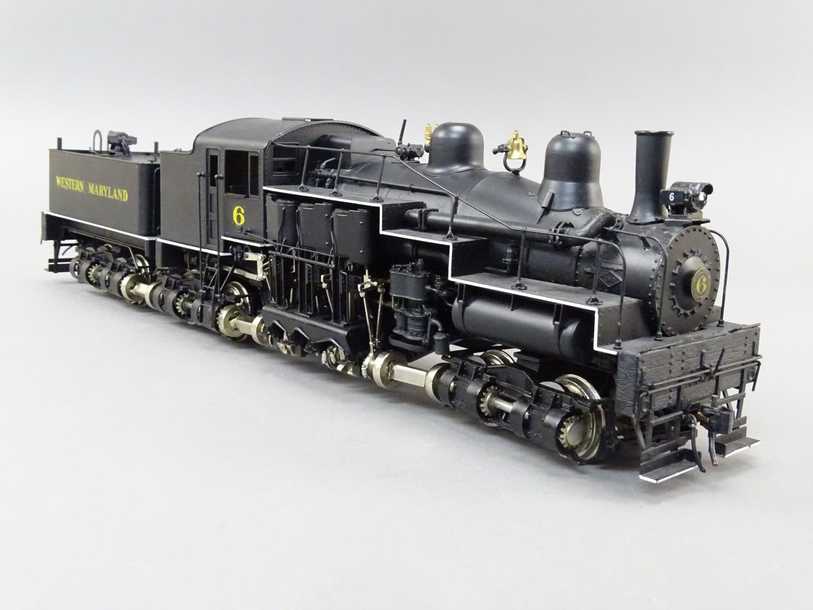 O 2-Rail Brass Model - WMC Westside WM Western Maryland 3-Truck Shay #6 ...