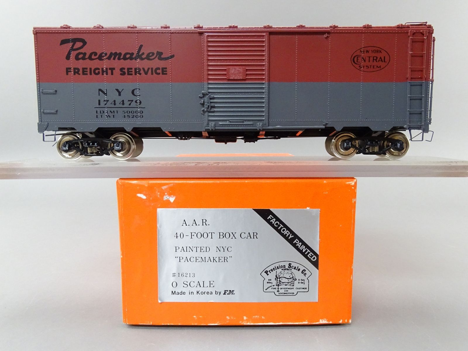 O Brass Model - PSC 16213 NYC New York Central AAR 40' Boxcar Pacemaker ...