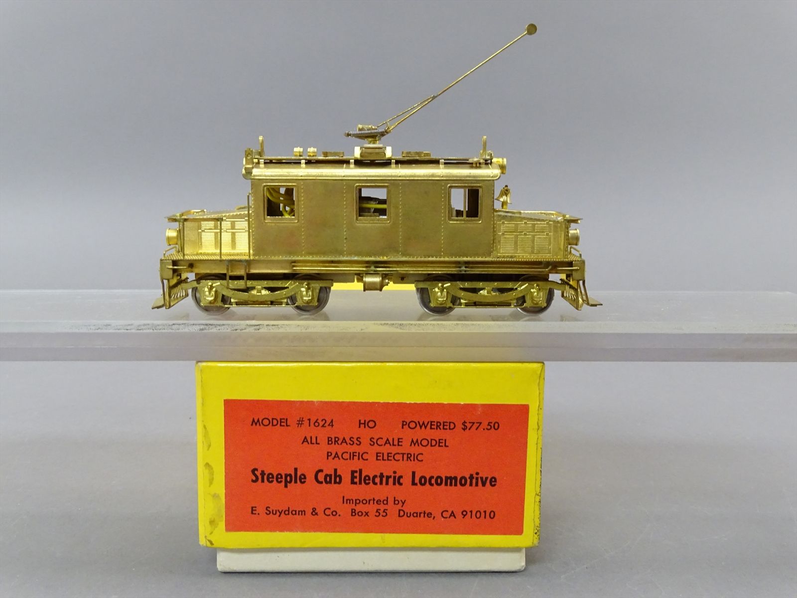 HO Brass Model - Suydam 1624 PE Pacific Electric Steeple Cab Loco ...