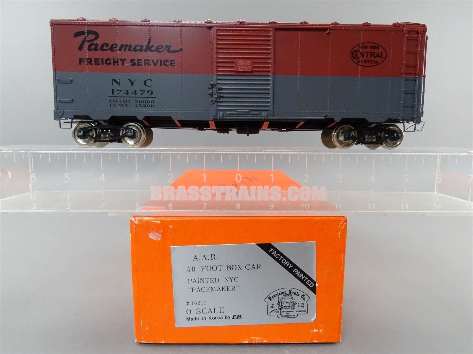 O Brass Model - PSC 16213 NYC New York Central AAR 40' Boxcar Pacemaker ...