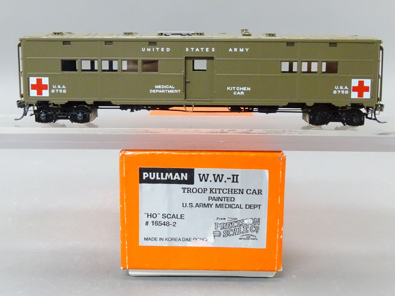 HO Brass Model - PSC 16548-2 WWII Troop Kitchen Car US Army Medical ...