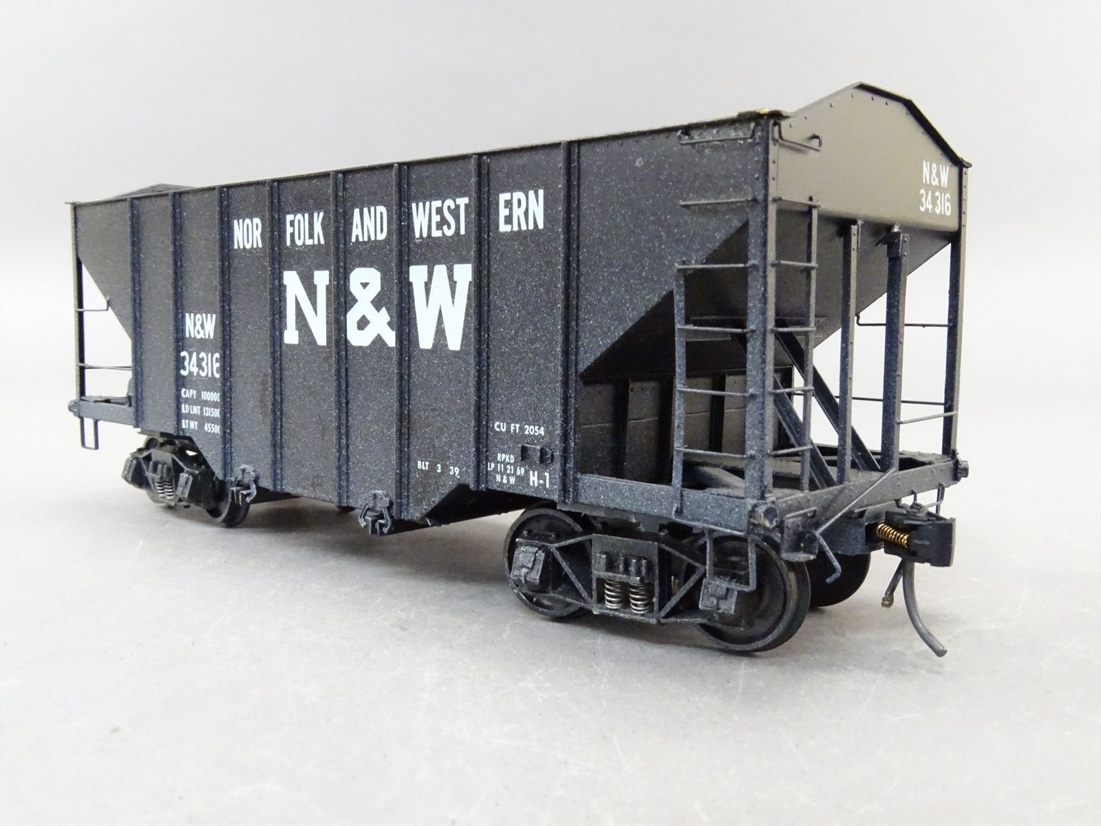 O Brass Model - PSC 15533 N&W Norfolk & Western 50 Ton Double Drop Door ...