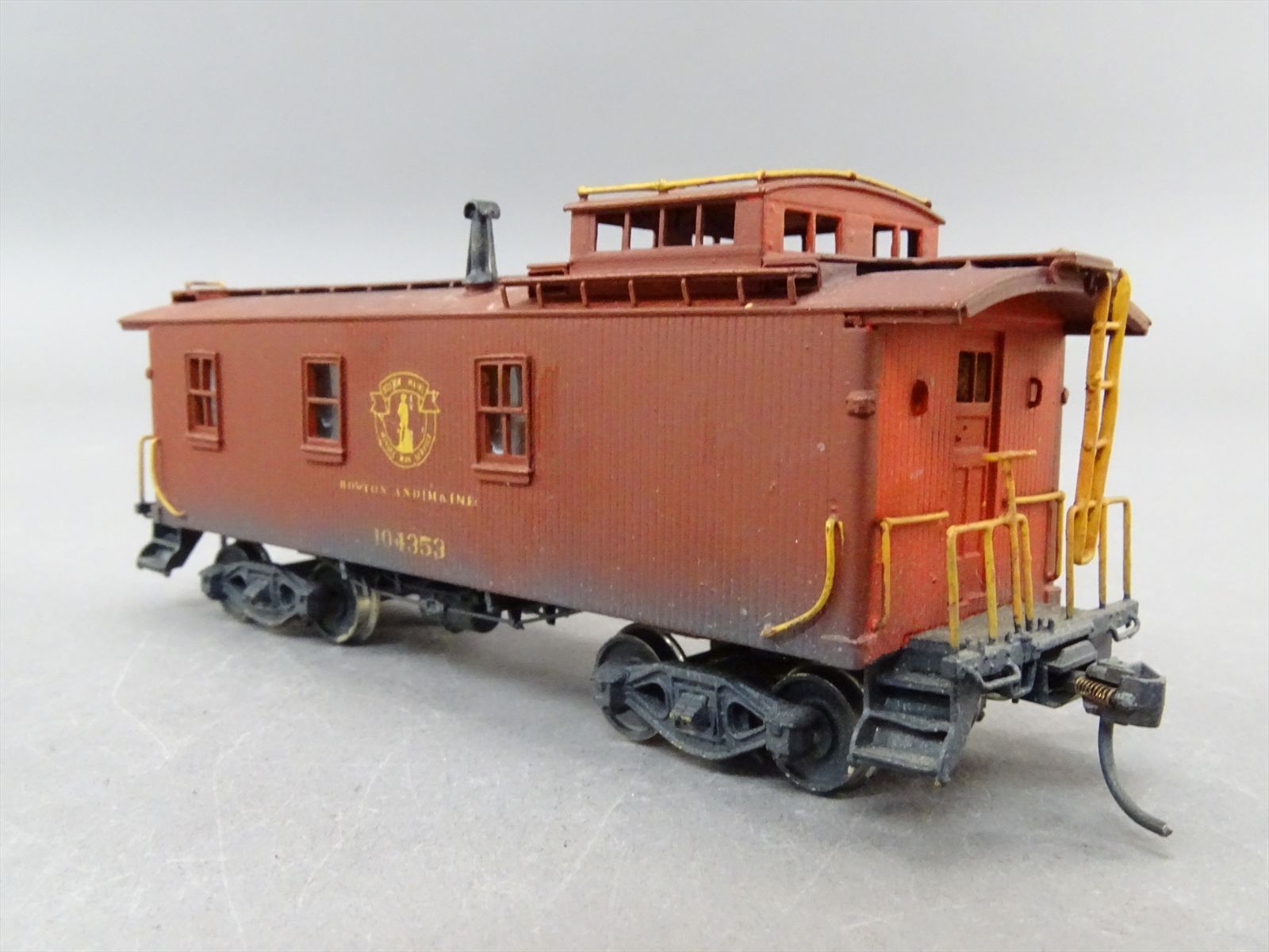 HO Brass Model - OMI 1192 B&A as B&M Boston & Maine Wood Caboose #104353 - Fair Custom ...