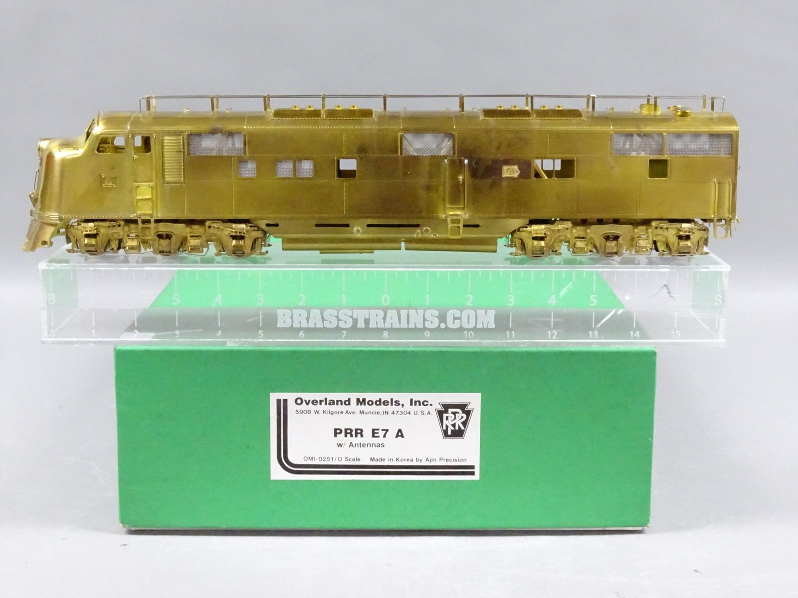 O Brass Model - OMI 0251 PRR Pennsylvania E7 E7A w/ Antennas - Unpainted - 1983 Run - Ajin