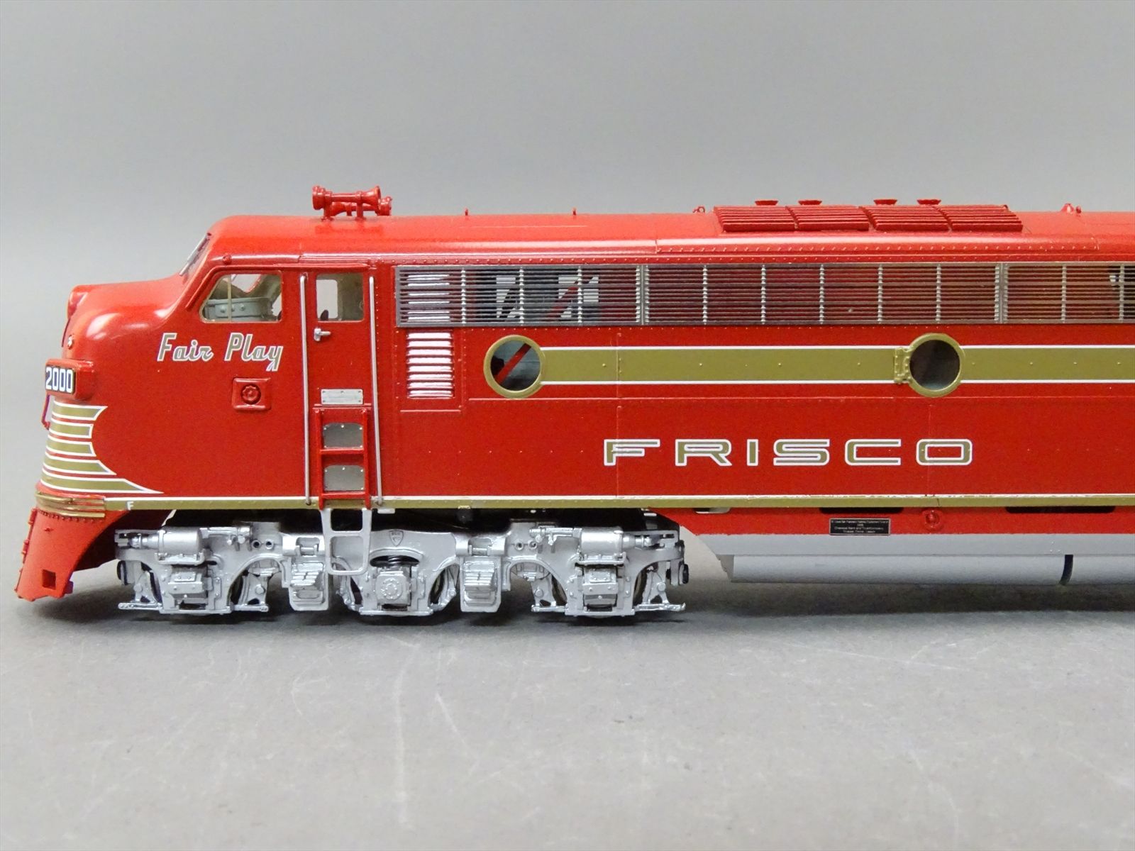 HO Brass Model - OMI AA-1157-1 SLSF Frisco E7 E7A E7AM #2000 Fair Play Racehorse Race Horse - F ...