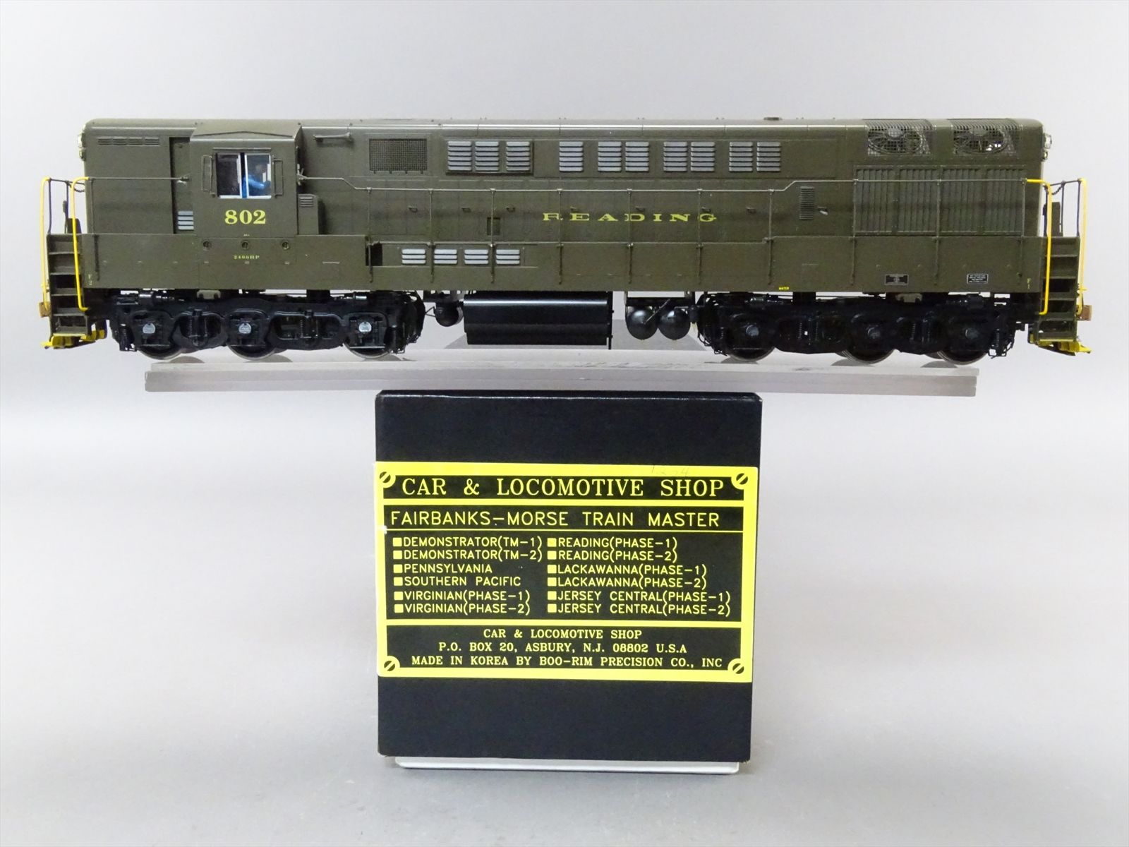 O Brass Model - C&LS RDG Reading F-M Train Master Phase I #802 - F/P ...