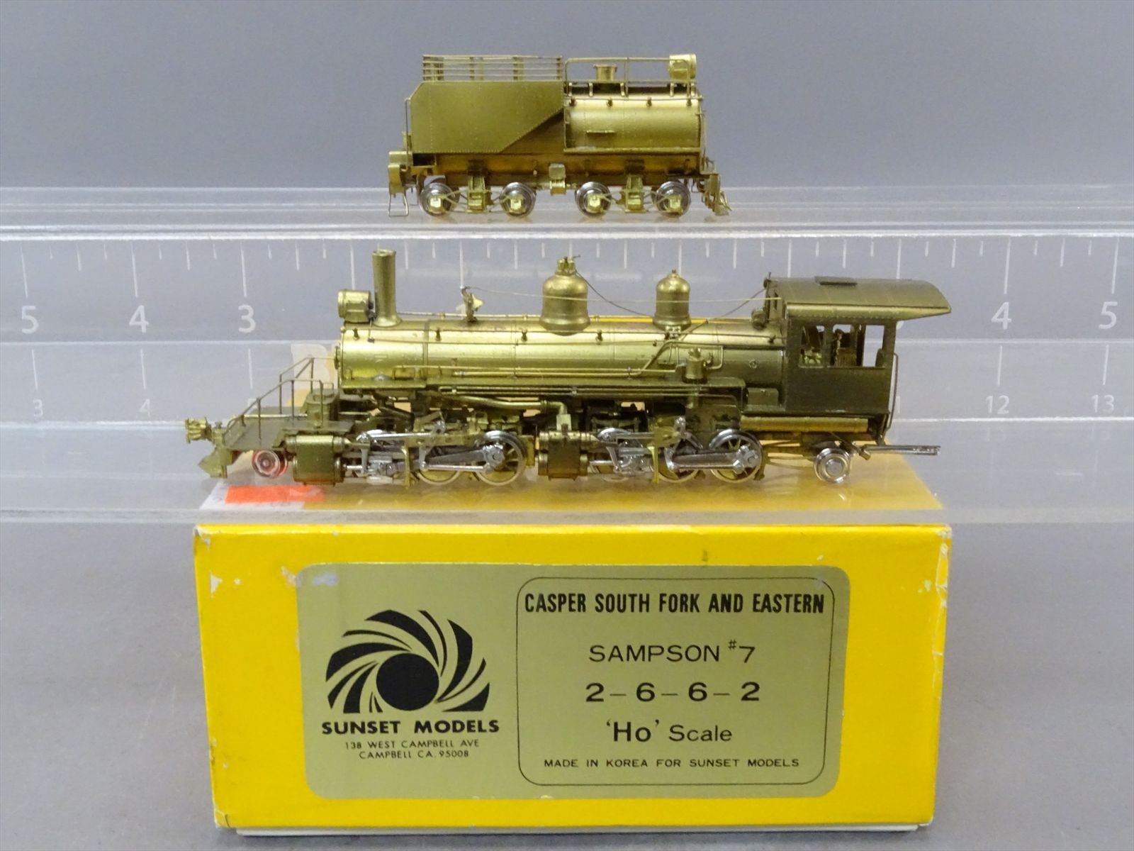 HO Brass Model - Sunset HO72 Casper South Fork & Eastern 2-6-6-2 ...