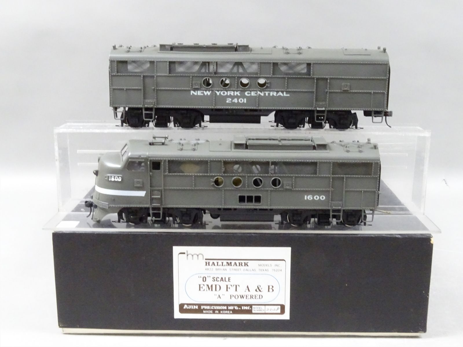 O Brass Model - HM Hallmark NYC New York Central FT FTA FTB A-B-B-A Set ...