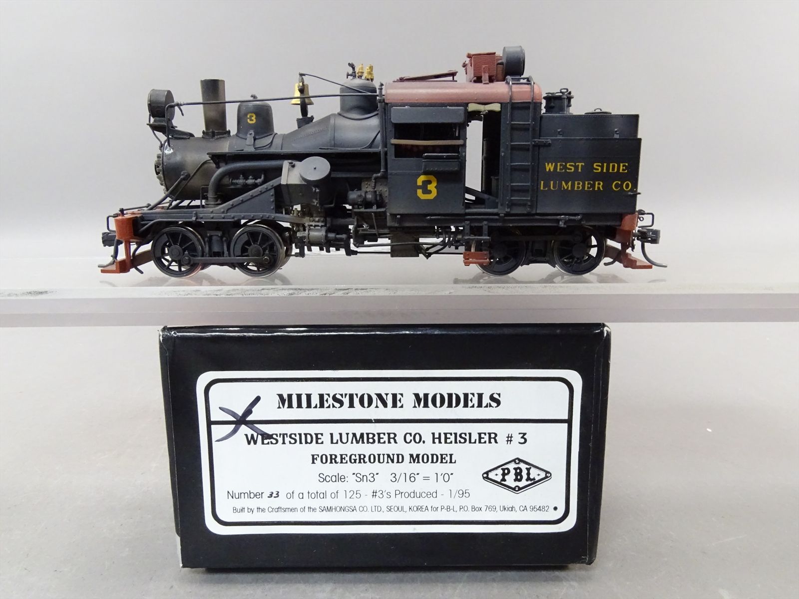 Sn3 Brass Model - PBL Milestone WSLCo West Side Lumber 2-Truck Logging ...