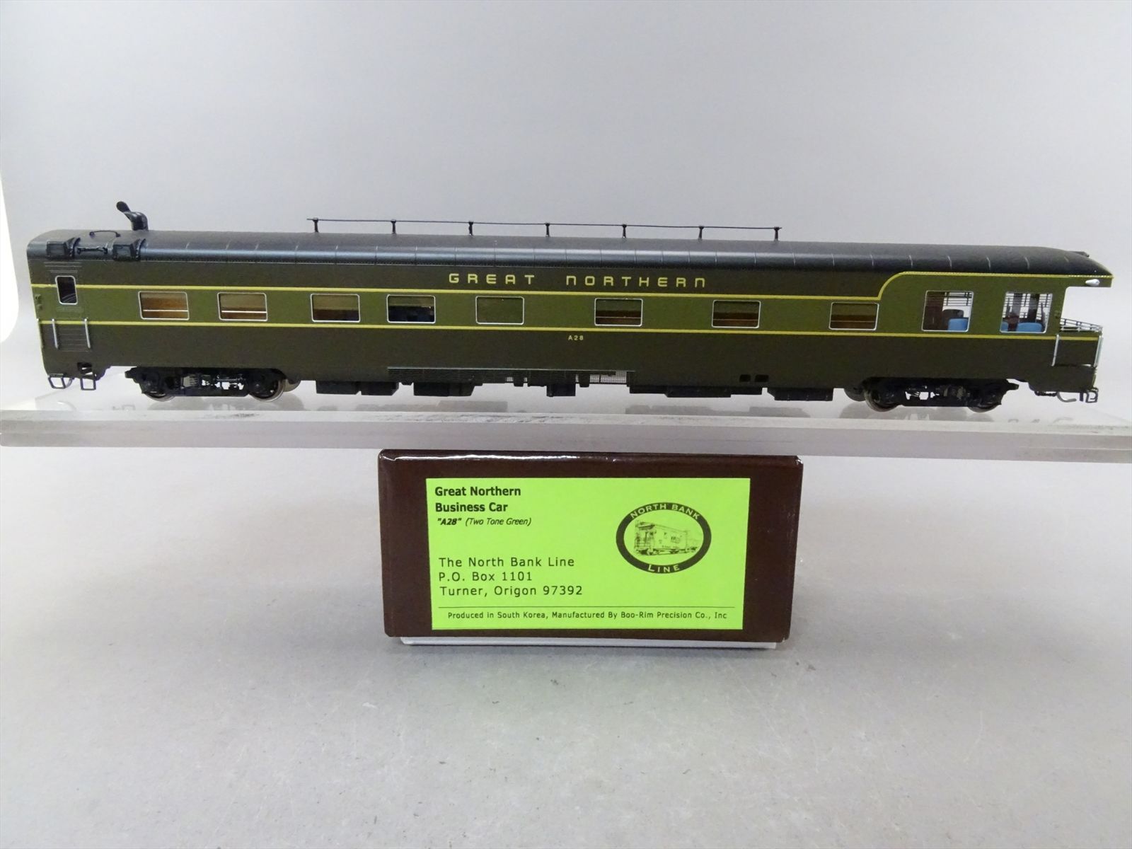 HO Brass Model - NBL 10008 GN Great Northern Business Car A28 - F/P ...