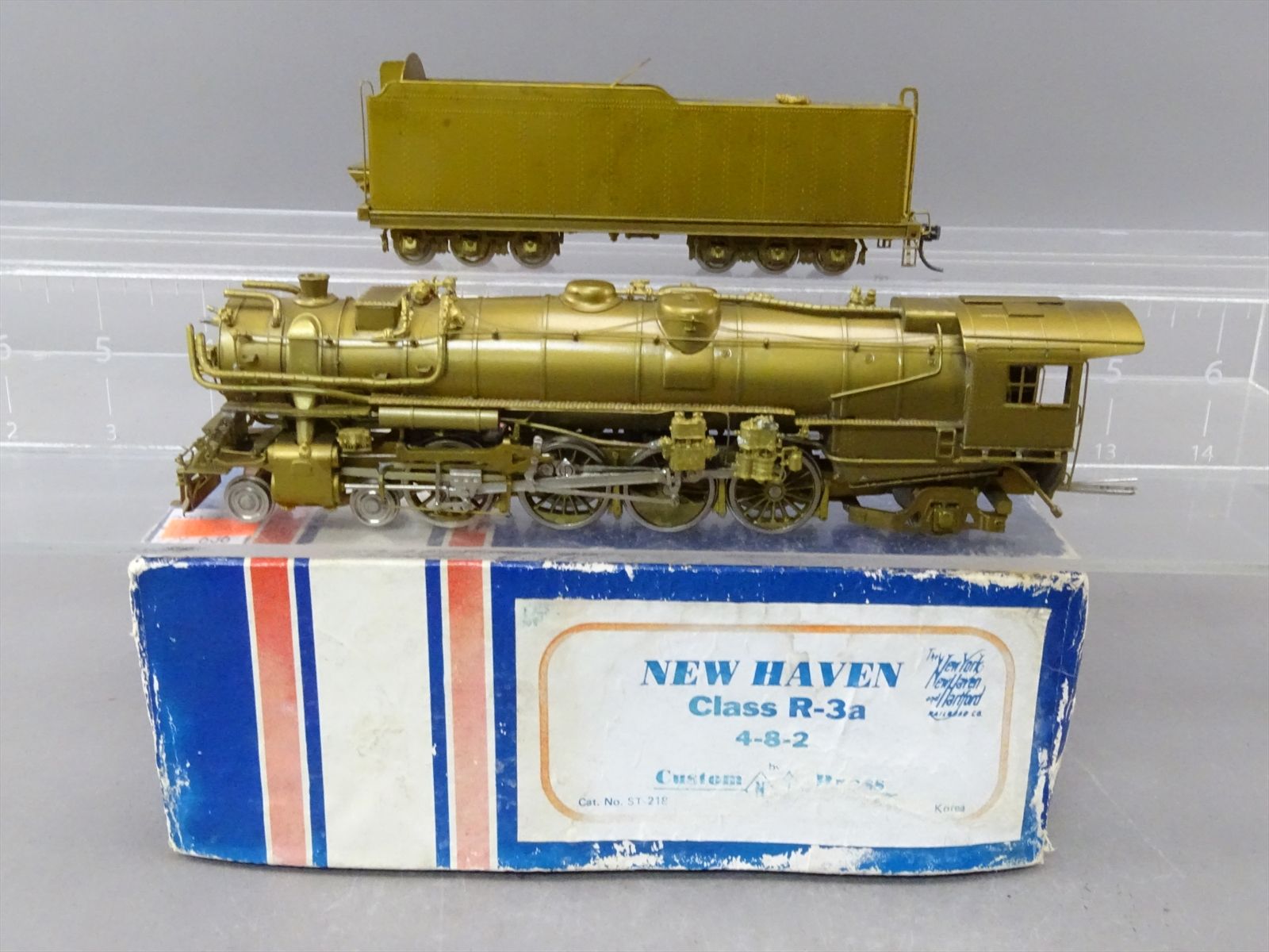 HO Brass Model - NJCB ST-218 NH New Haven Class R-3A 4-8-2 - Unpainted ...