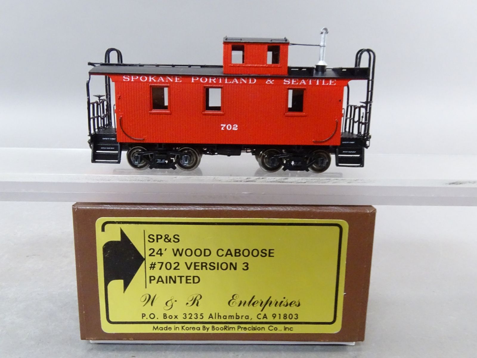 HO Brass Model - W&R SP&S Spokane Portland & Seattle 24' Wood Caboose ...