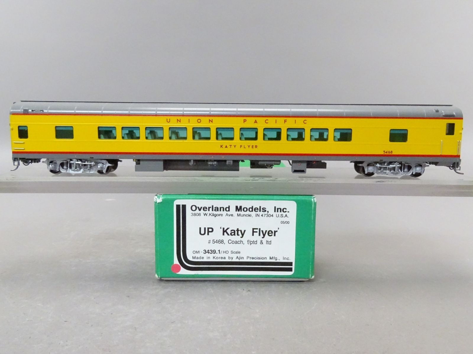 HO Brass Model - OMI 3439.1 UP Union Pacific Katy Flyer Coach #5468 - F ...