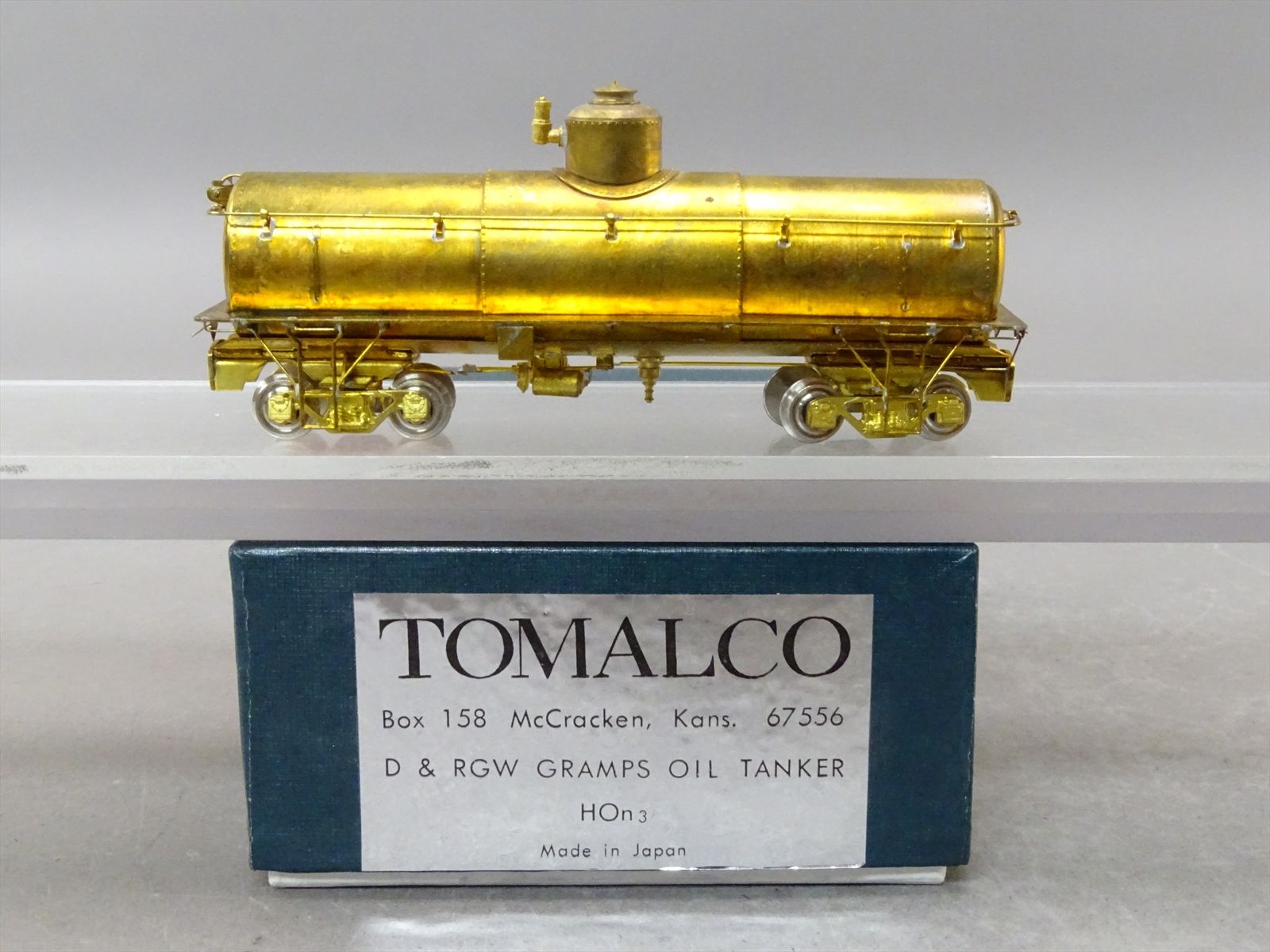 HOn3 Brass Model - Tomalco D&RGW Rio Grande Gramps Oil Tank Car Single Dome - Unpainted - Made ...