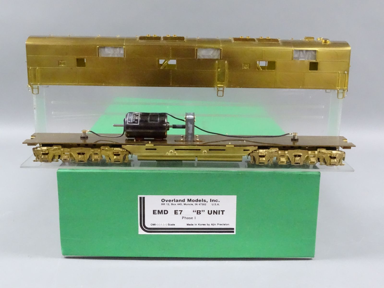 O Brass Model - OMI 0313 EMD E7 E7B B Unit Phase I - Unpainted - 1984 ...