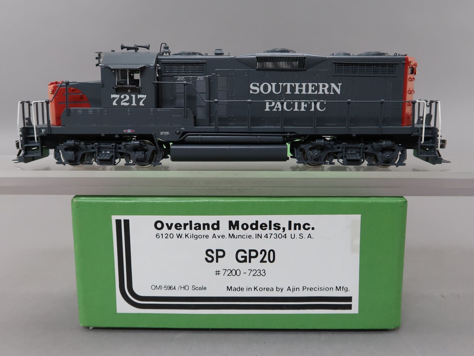 HO Brass Model - OMI 5964 SP Southern Pacific GP20 #7217 - Pro Paint ...