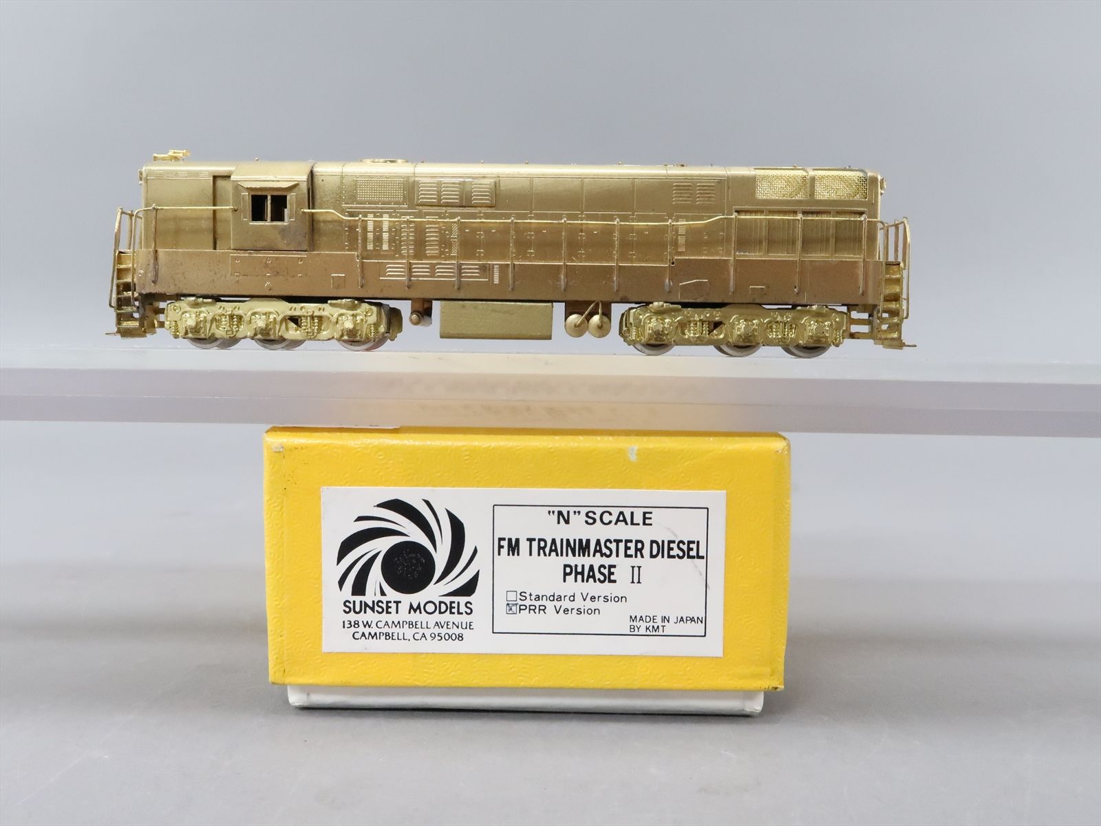 N Brass Model - Sunset PRR Pennsylvania FM Trainmaster Diesel Phase II ...
