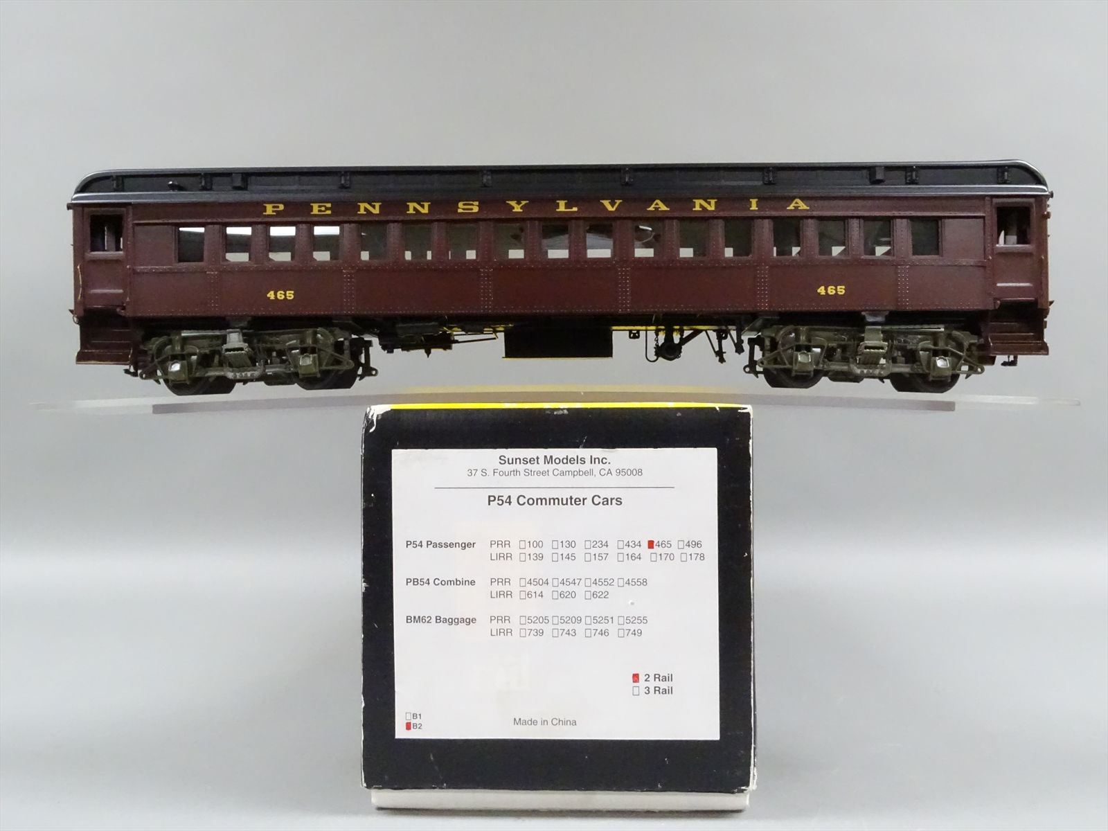 O Brass Model - SS Sunset PRR Pennsylvania P54 Coach #465 - F/P ...