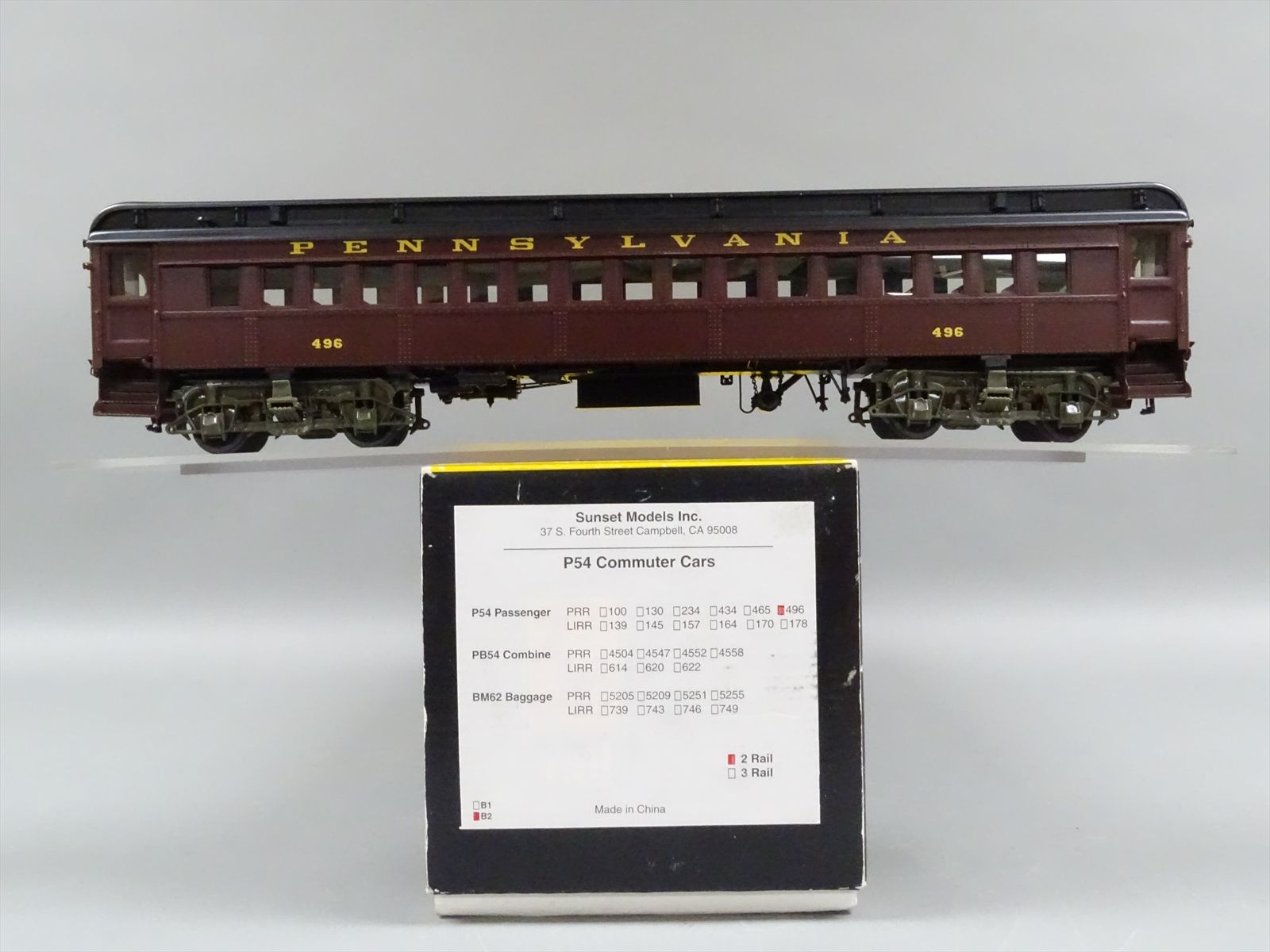 O Brass Model - SS Sunset PRR Pennsylvania P54 Coach #496 - F/P ...