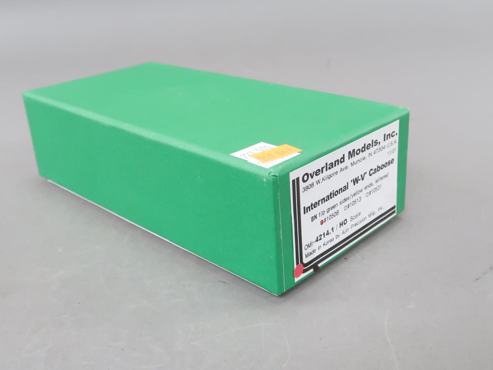 HO Brass Model - OMI 4214.1 BN Burlington Northern International W-V Wide Vision Caboose #10508 ...