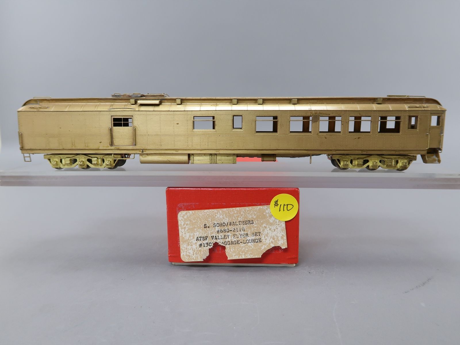 HO Brass Model - Soho / Walthers Valley Flyer AT&SF Santa Fe Baggage ...
