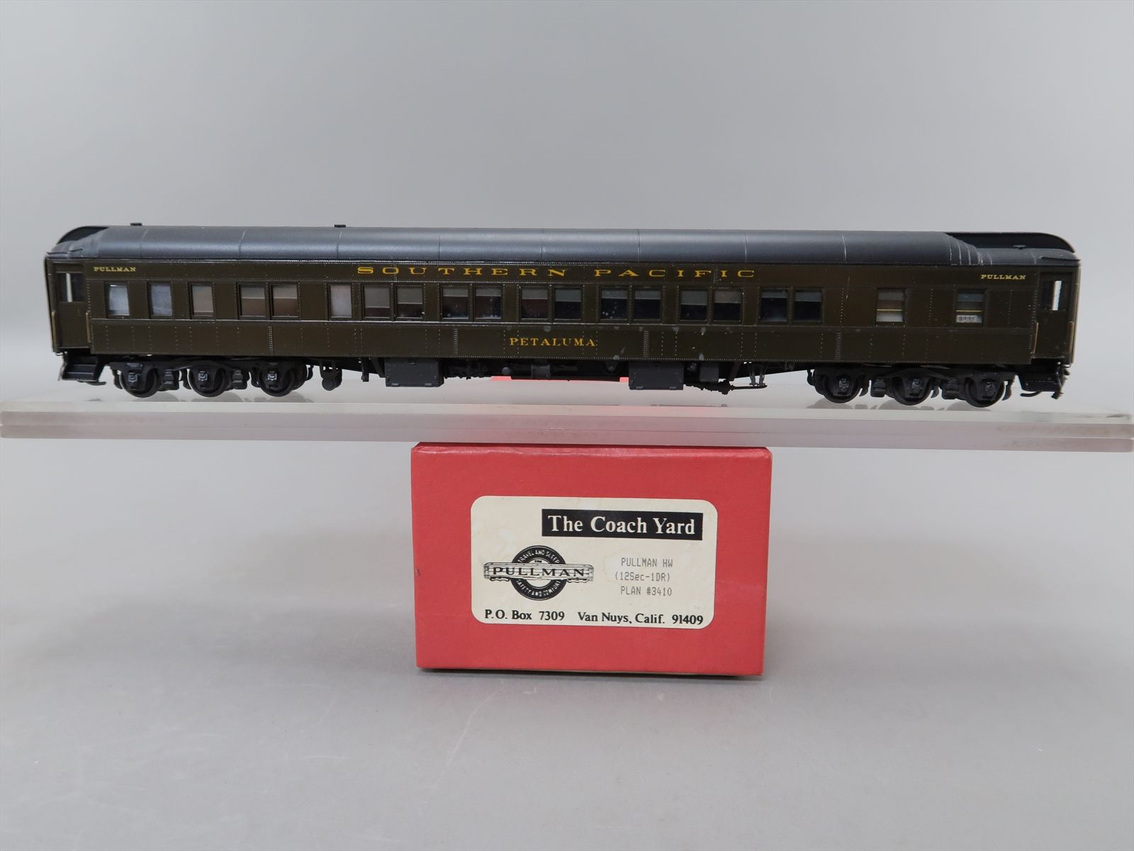 HO Brass Model - TCY 0603 SP Southern Pacific Pullman HW Heavyweight 12 ...