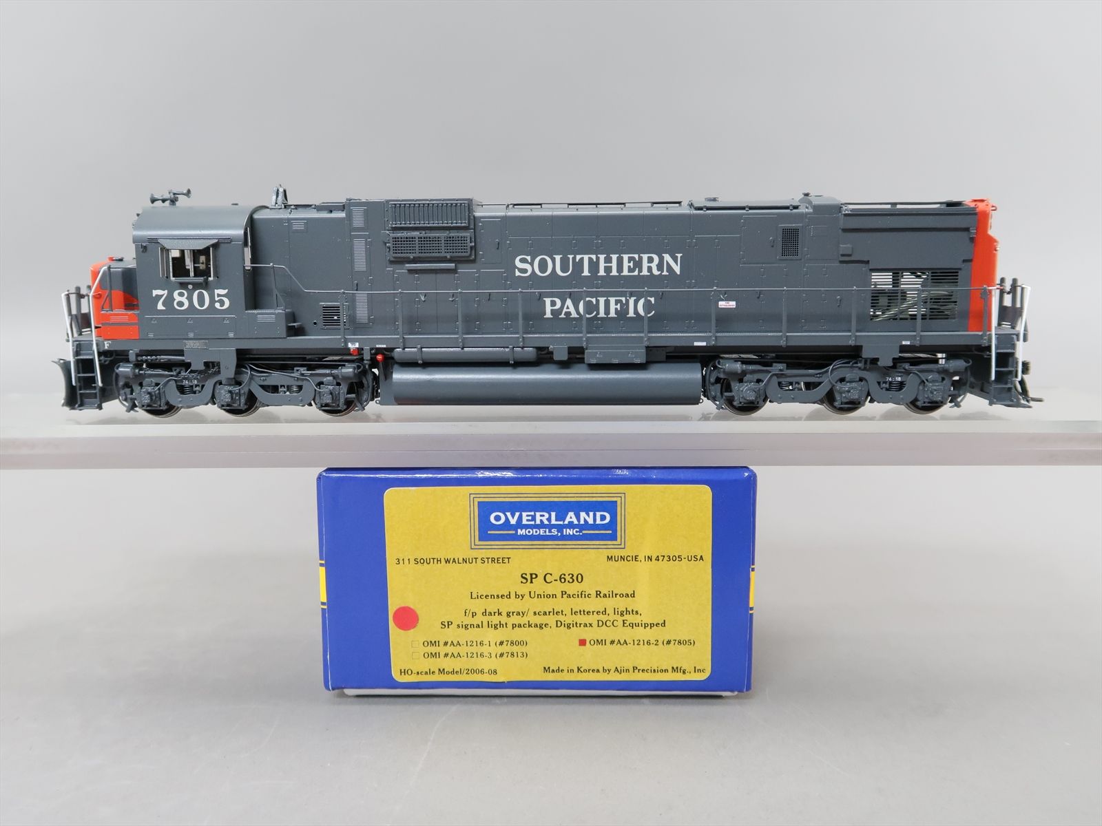 HO Brass Model - OMI AA-1216-2 SP Southern Pacific C-630 #7805 DCC - F/P Bloody Nose - 2006 Run ...